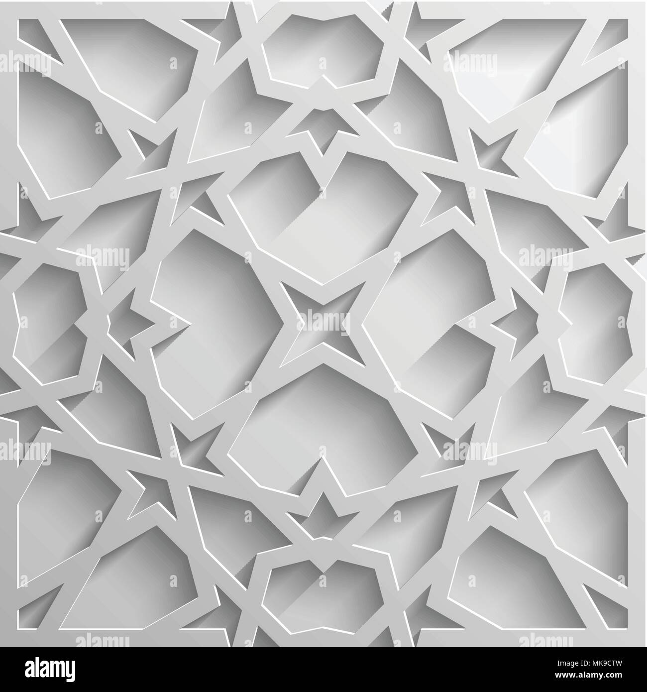 Background with 3d seamless pattern in Islamic Stock Vector Image & Art ...
