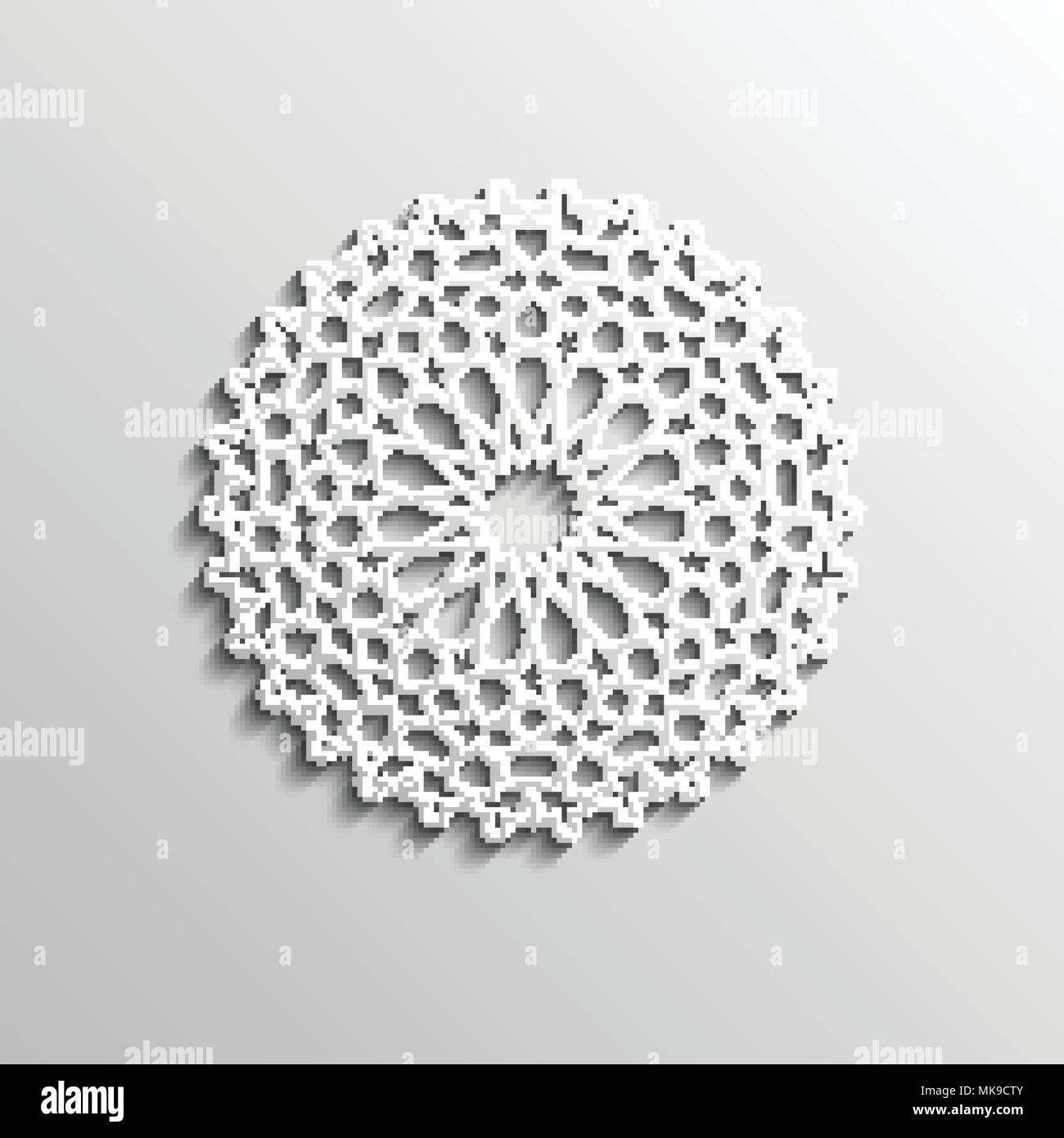 Background with 3d seamless pattern in Islamic Stock Vector Image & Art ...