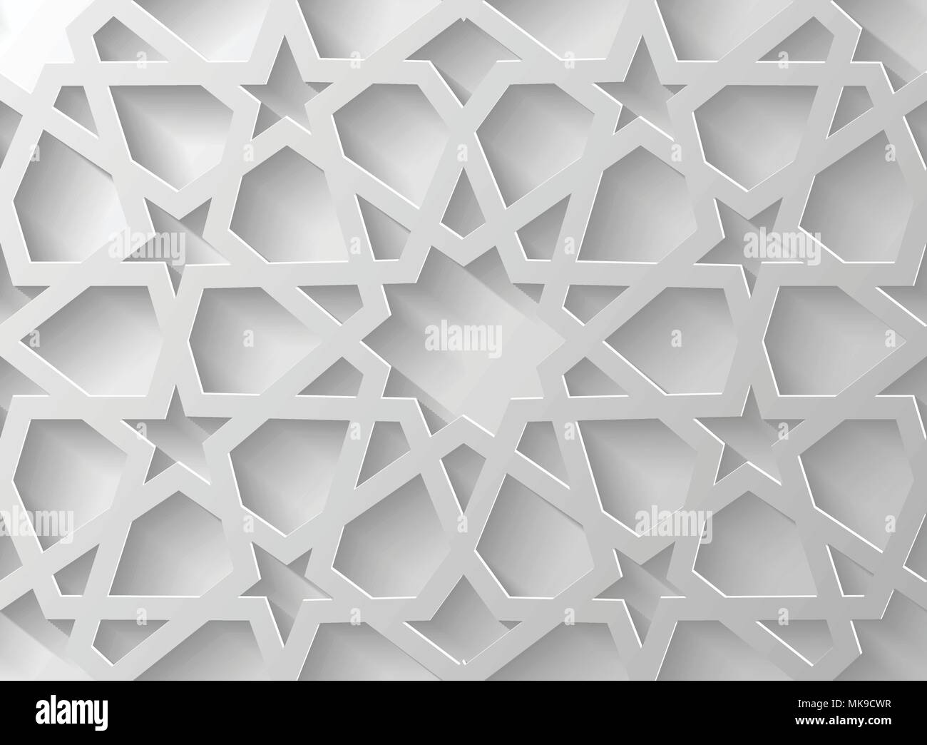 Background with 3d seamless pattern in Islamic Stock Vector Image & Art ...