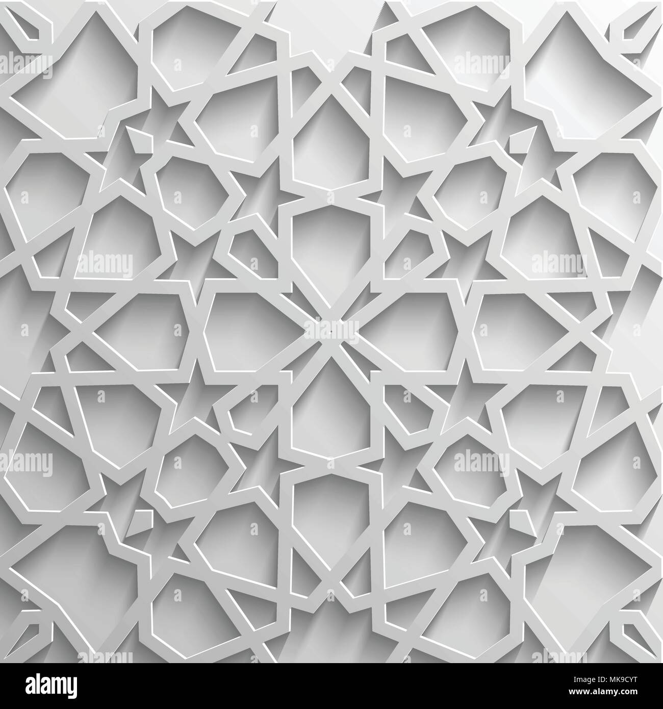 Background with 3d seamless pattern in Islamic Stock Vector Image & Art ...