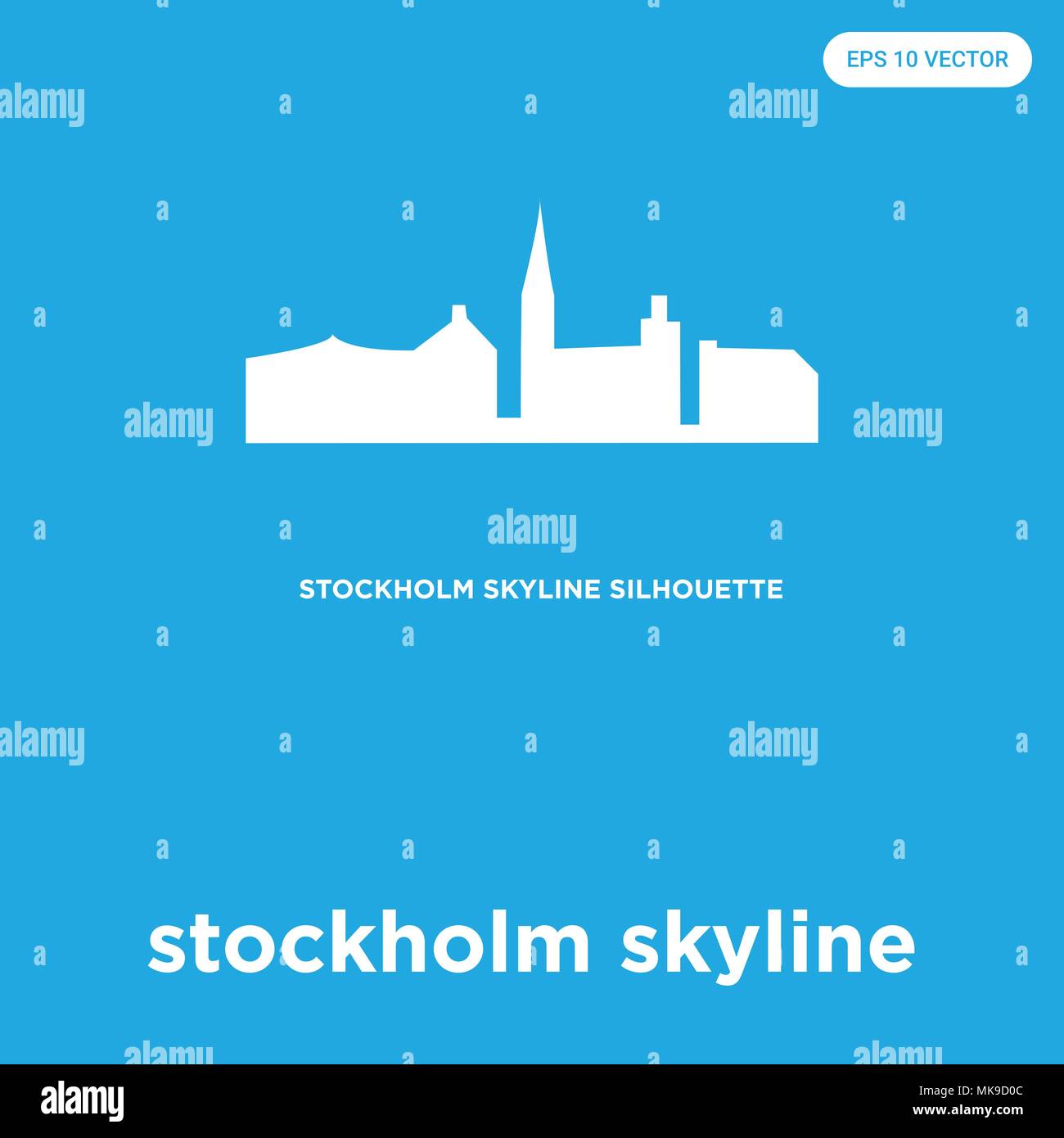 Stockholm skyline vector vectors hi-res stock photography and images ...