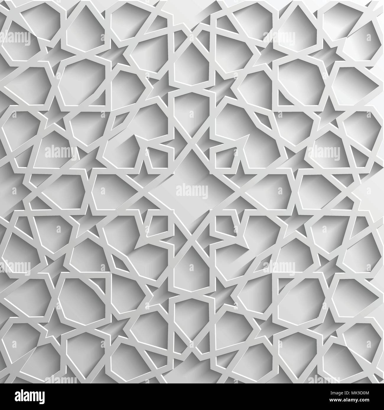 Background with 3d seamless pattern in Islamic Stock Vector Image & Art ...