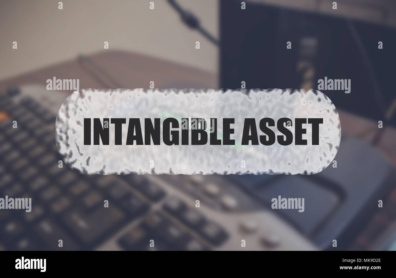 Intangible asset word with blurring business background Stock Photo - Alamy