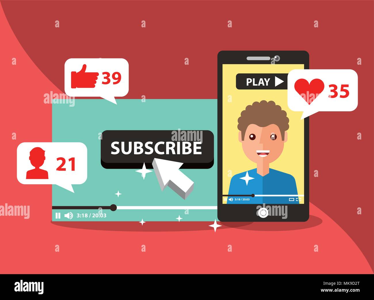 Popular channel Stock Vector Images - Alamy