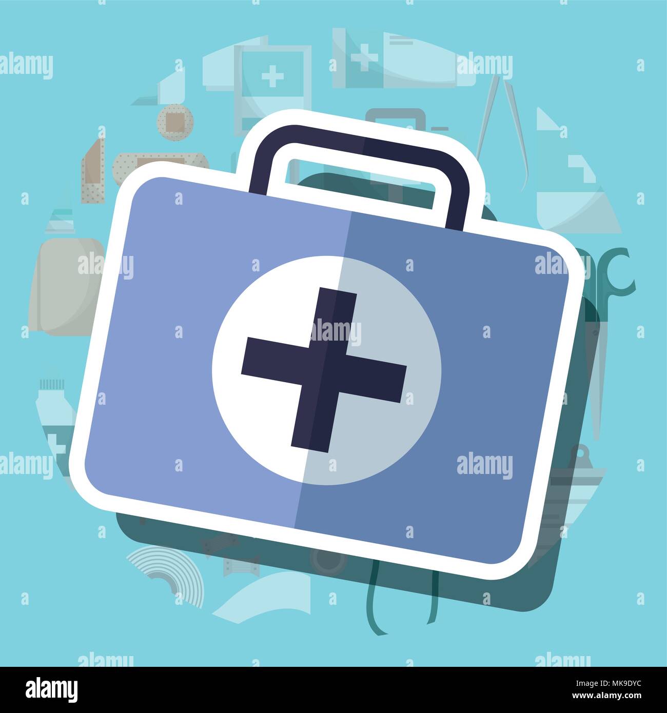 Emergency supply kit Stock Vector Images - Alamy