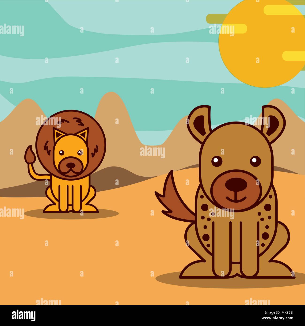 safari animals cartoon Stock Vector Image & Art - Alamy