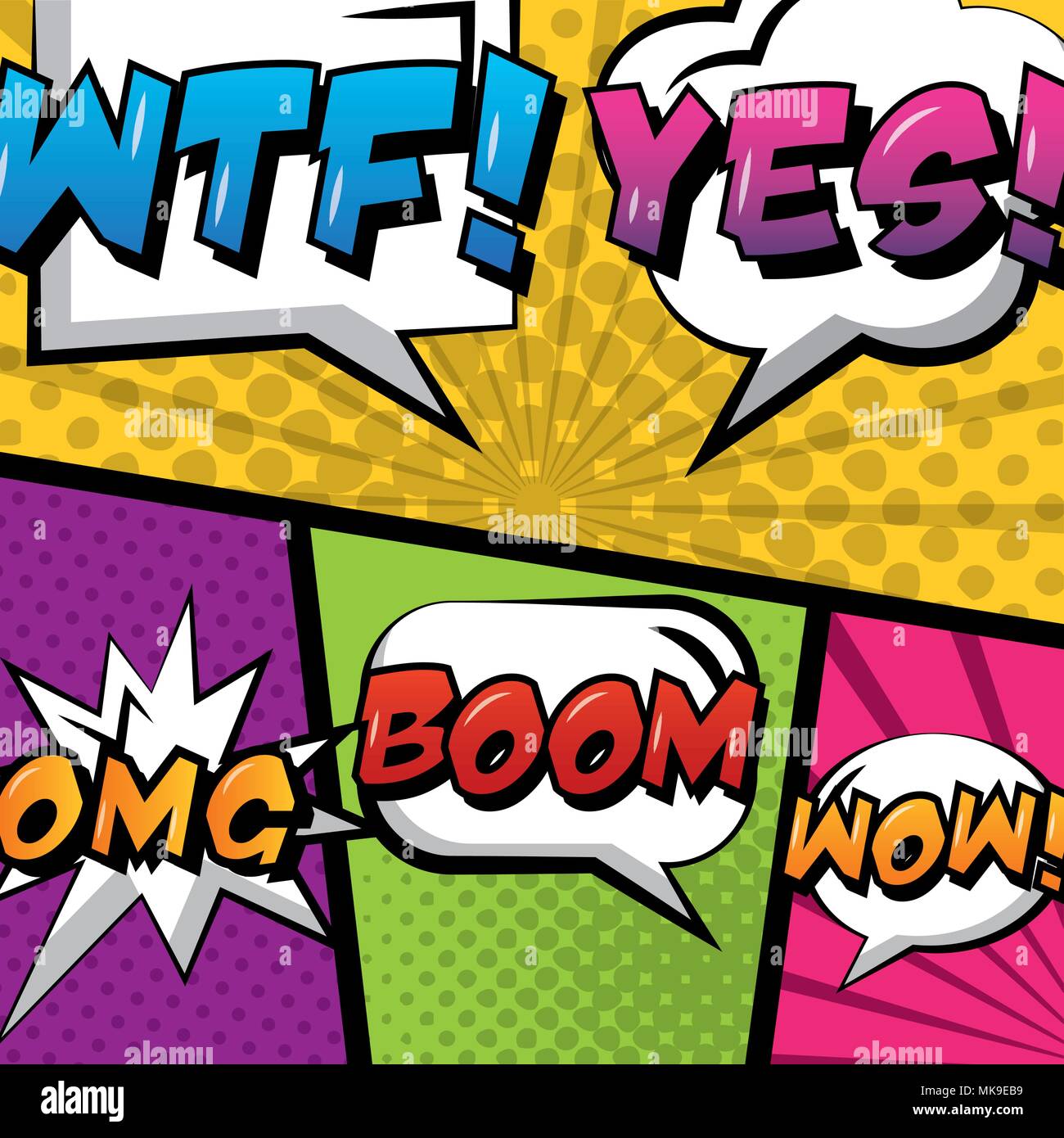 pop art comic Stock Vector Image & Art - Alamy