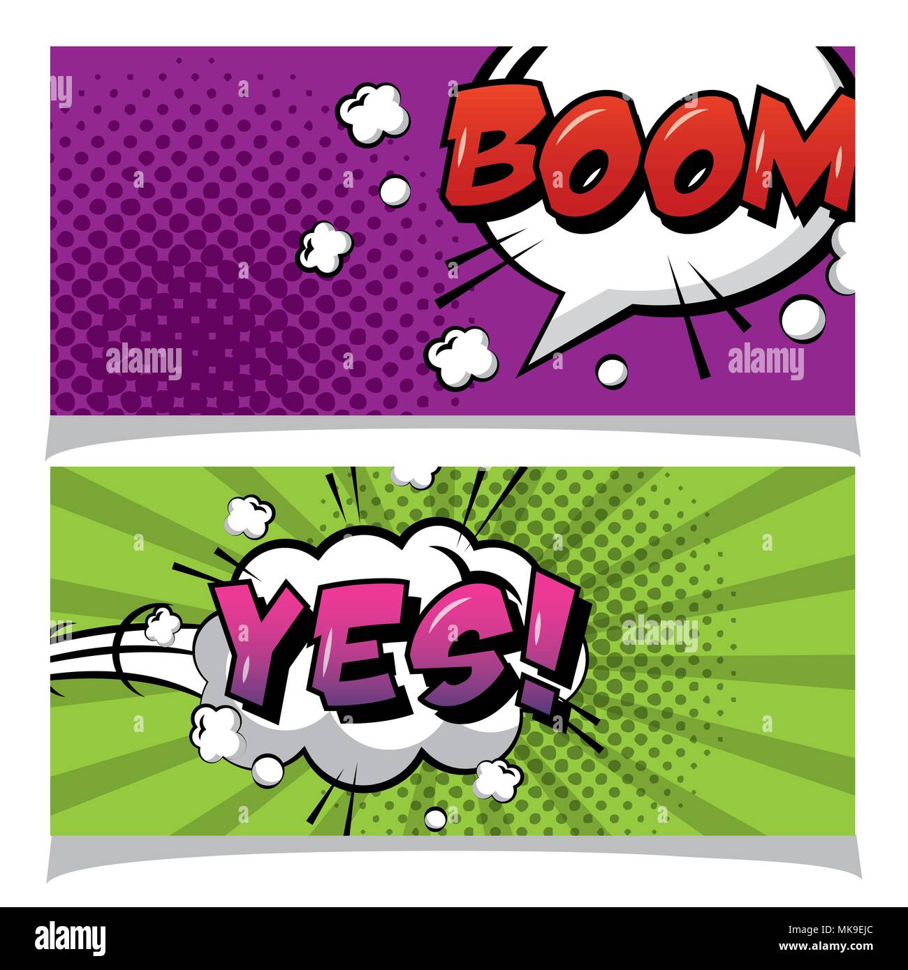 Yeah comic pop art Cut Out Stock Images & Pictures - Alamy