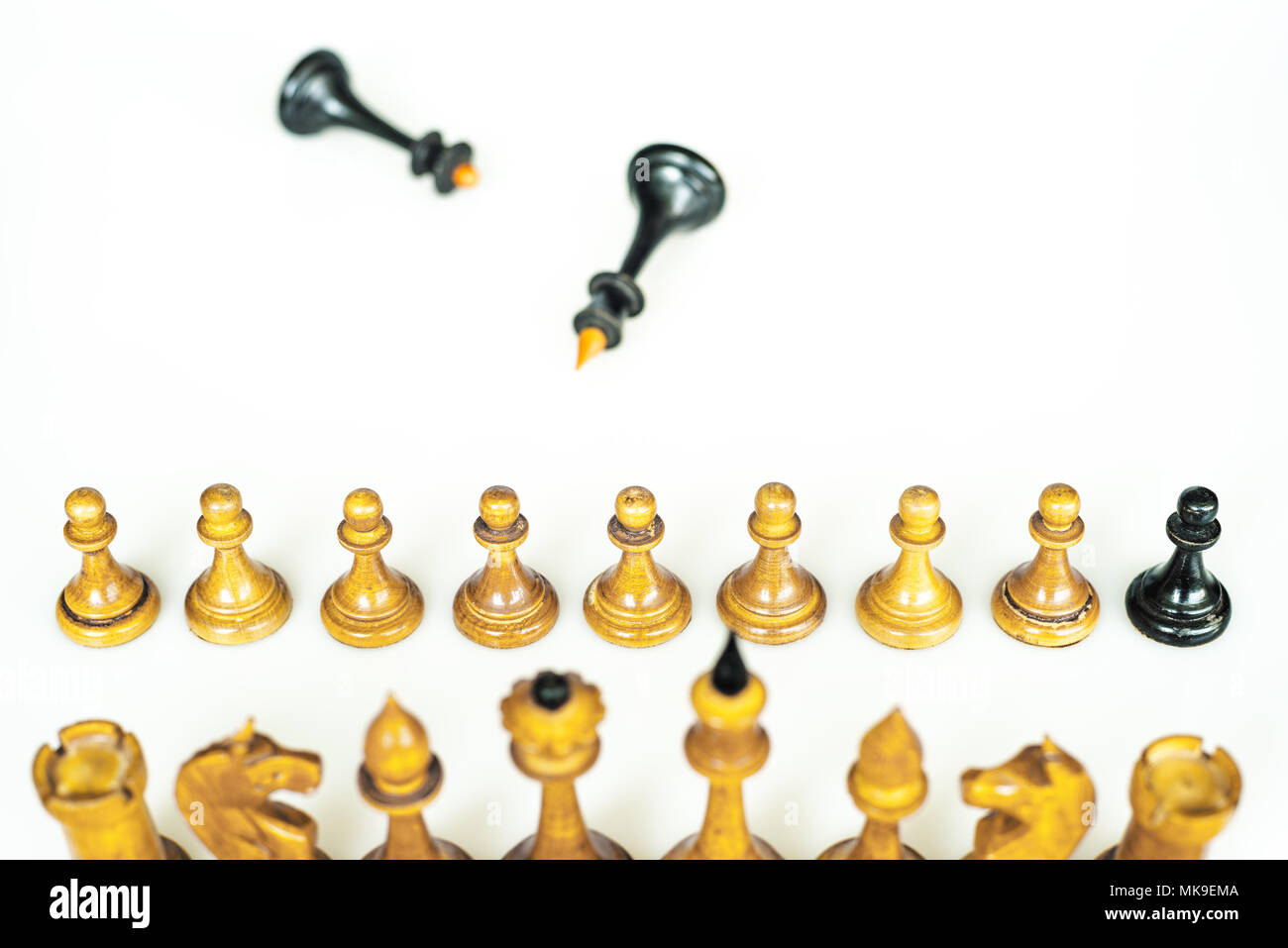 conceptual chess pieces; the double agent Stock Photo - Alamy