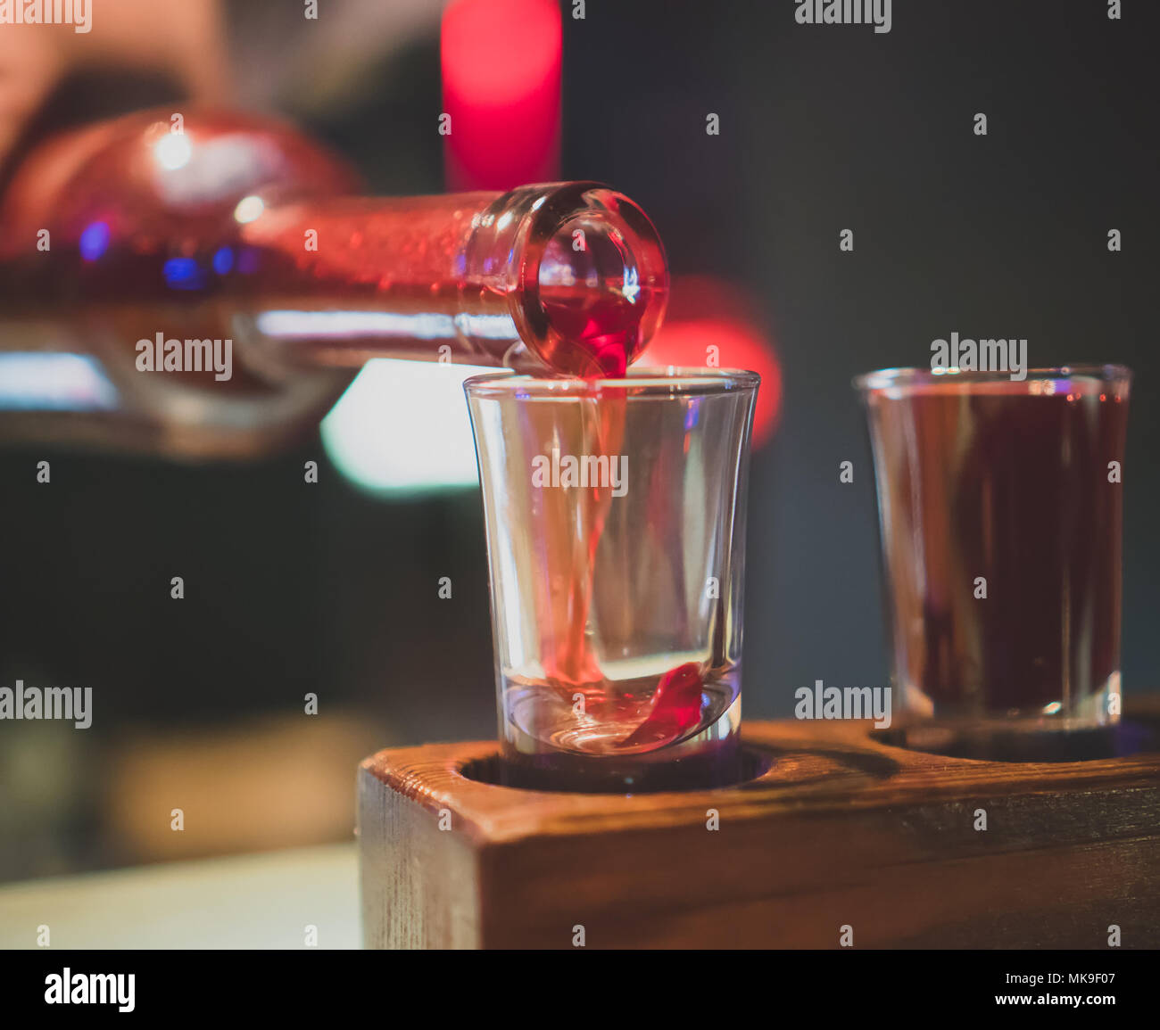 Vodka in shot glasses hi-res stock photography and images - Alamy