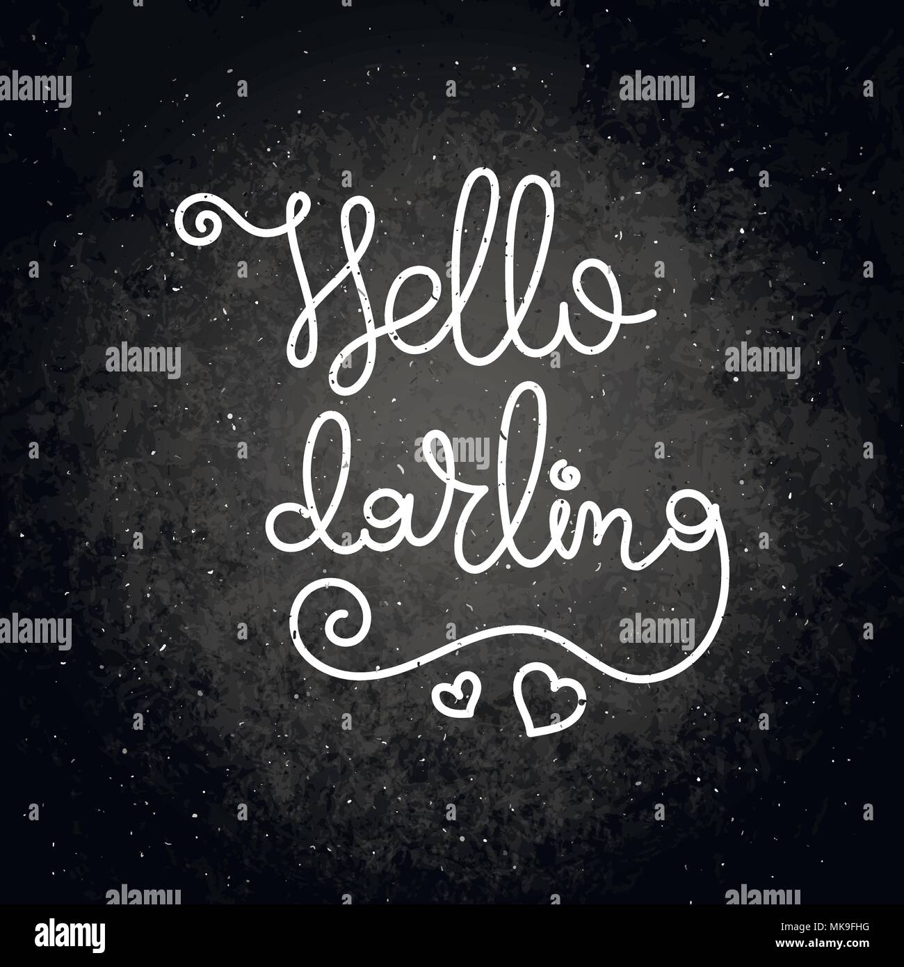 Hello darling. Hand written calligraphy quote motivation for life and ...