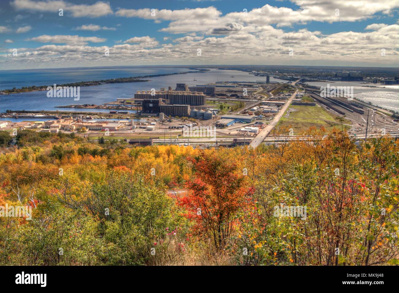 Enger Tower is a tourist destination and scenic view in Duluth ...