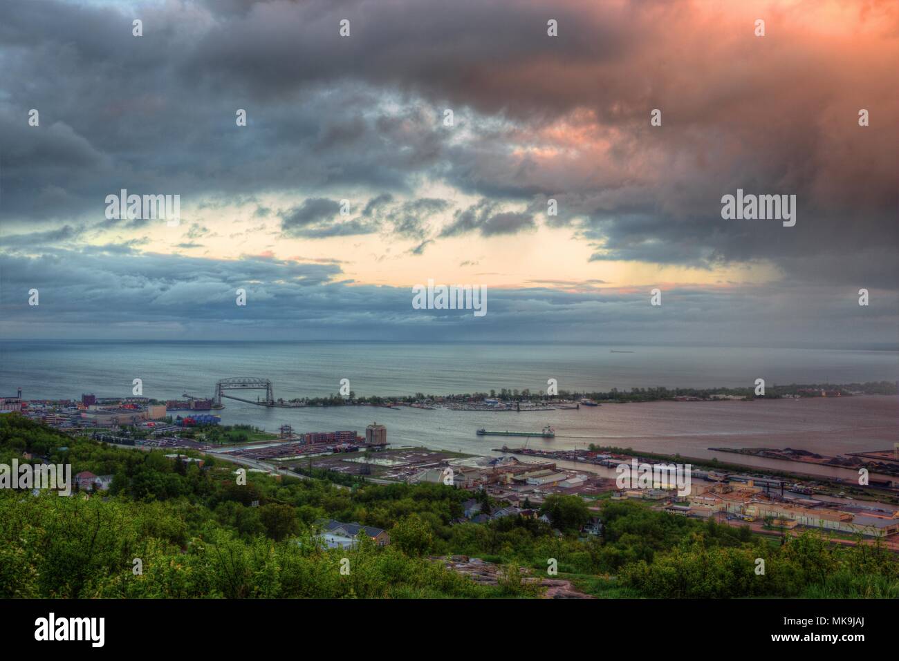 Enger Tower is a tourist destination and scenic view in Duluth ...