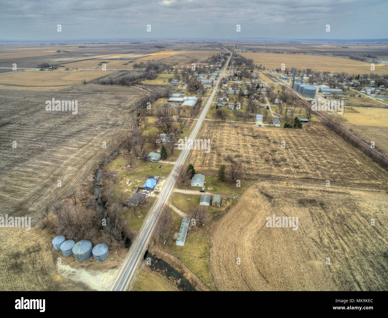 Modale is a small farming town in rural Iowa Stock Photo - Alamy