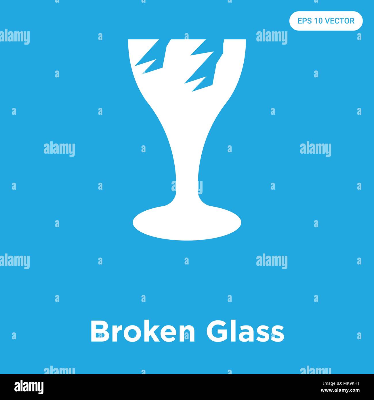 Danger Sign Warning Broken Glass Stock Photos & Danger Sign Warning ...