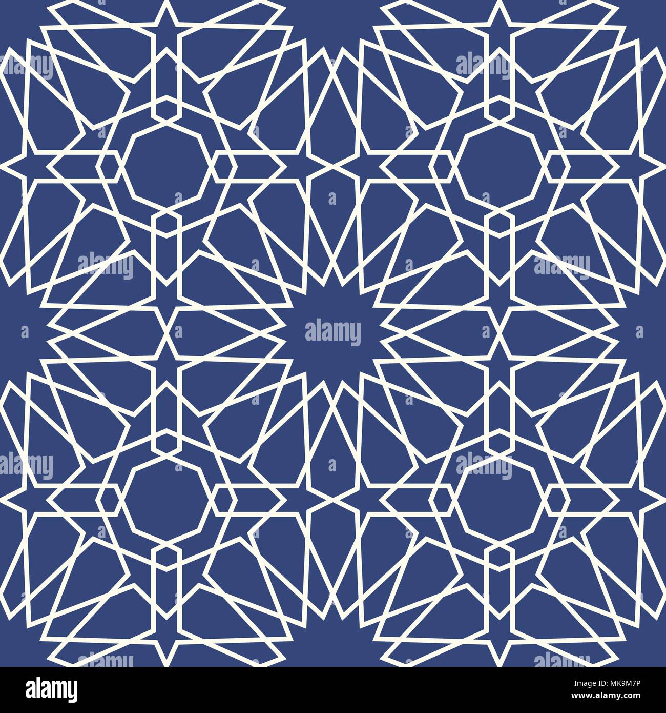 Background with seamless pattern islamic style illustration Stock ...