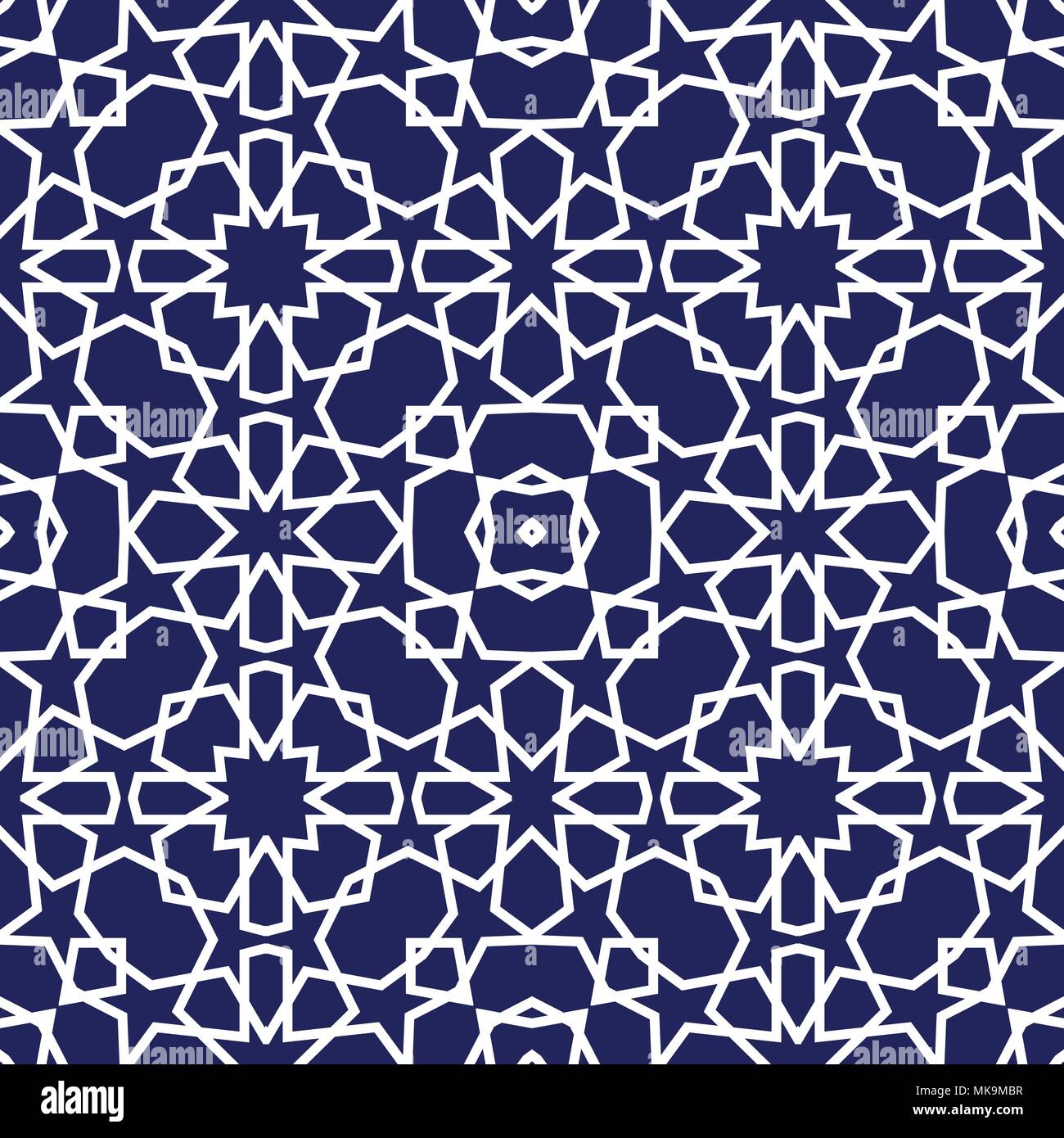 Background with seamless pattern islamic style illustration Stock ...