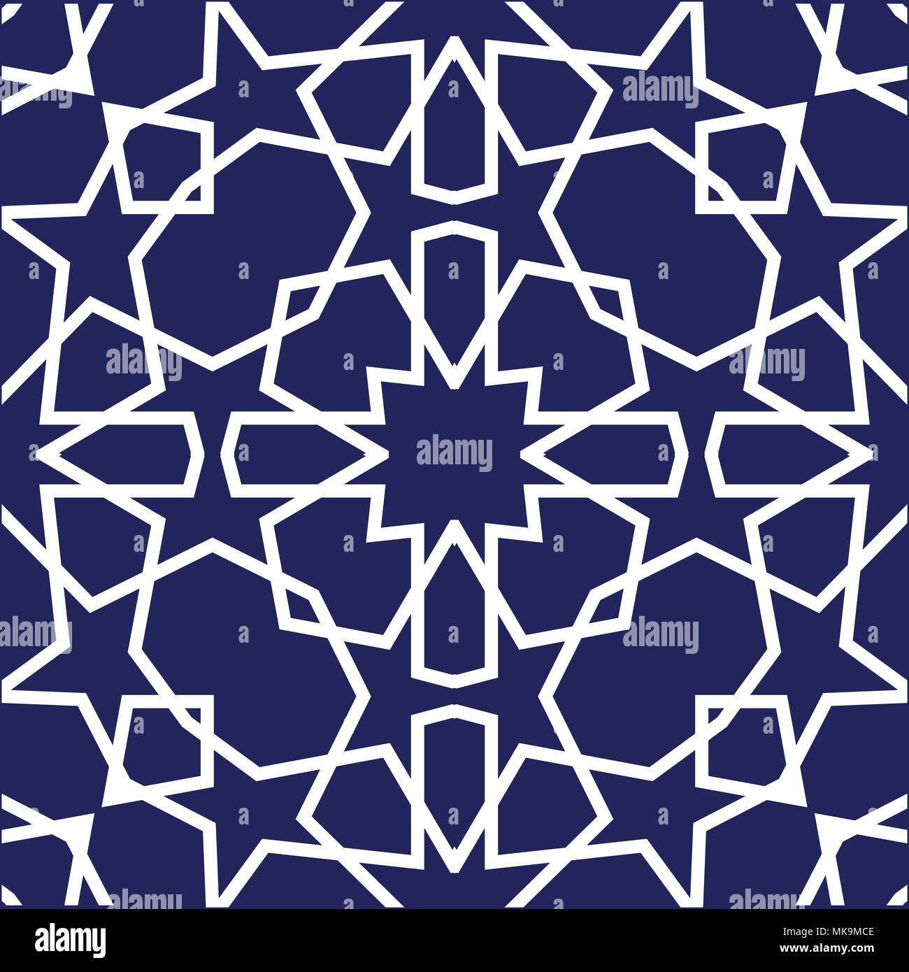 Background with seamless pattern islamic style illustration Stock ...