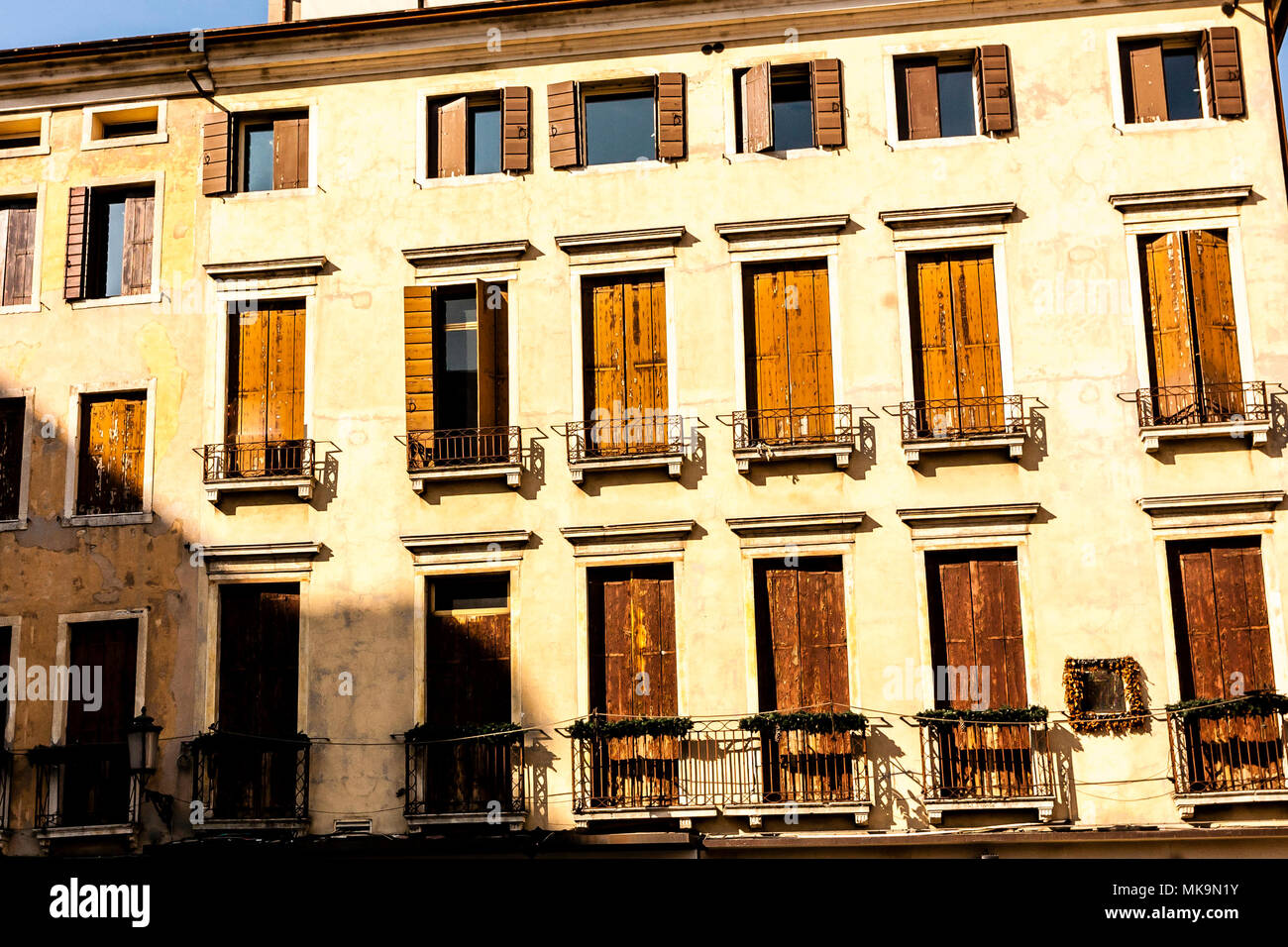 Old fashioned traditional wood window in Venice, Italy Stock Photo - Alamy