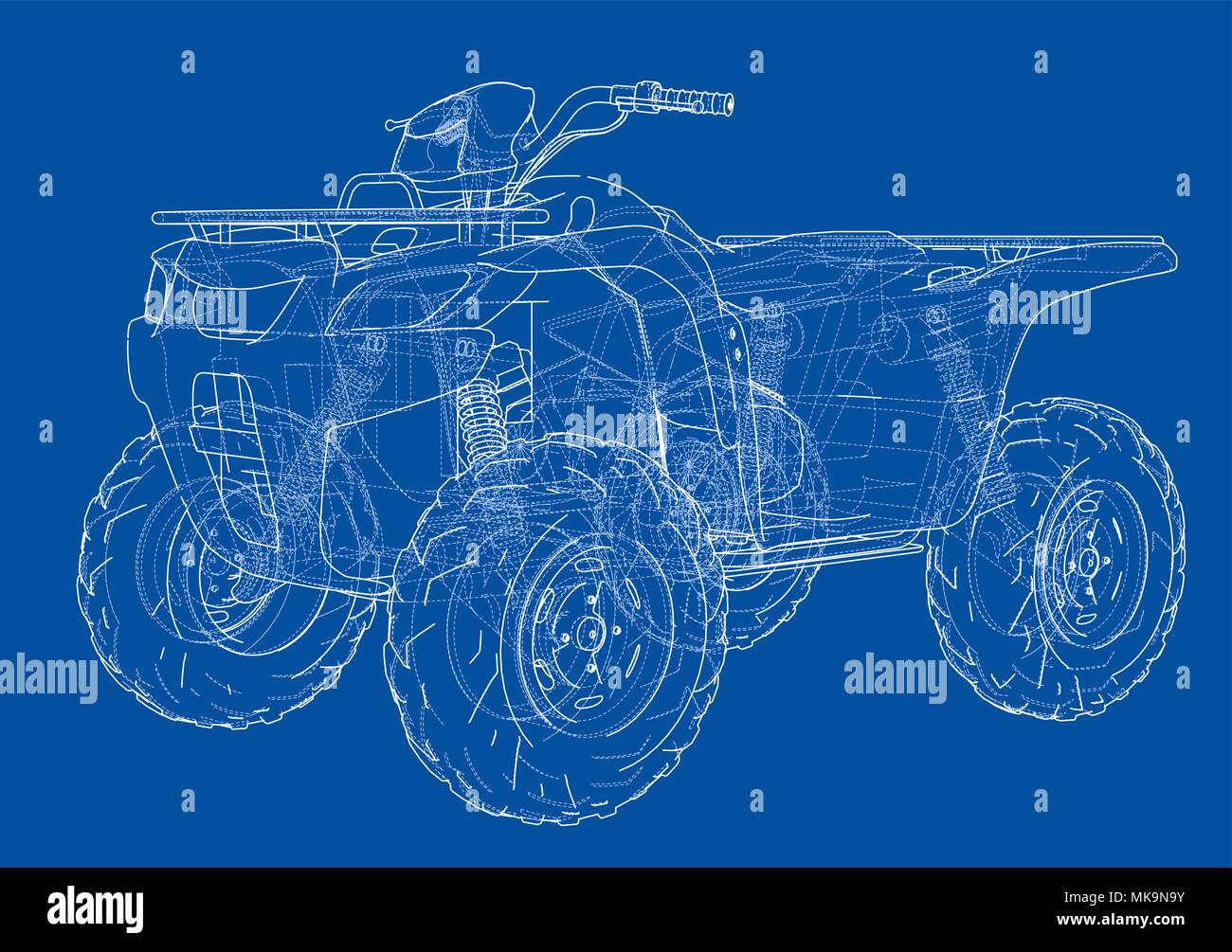 ATV quadbike concept outline. Vector Stock Vector Image & Art - Alamy