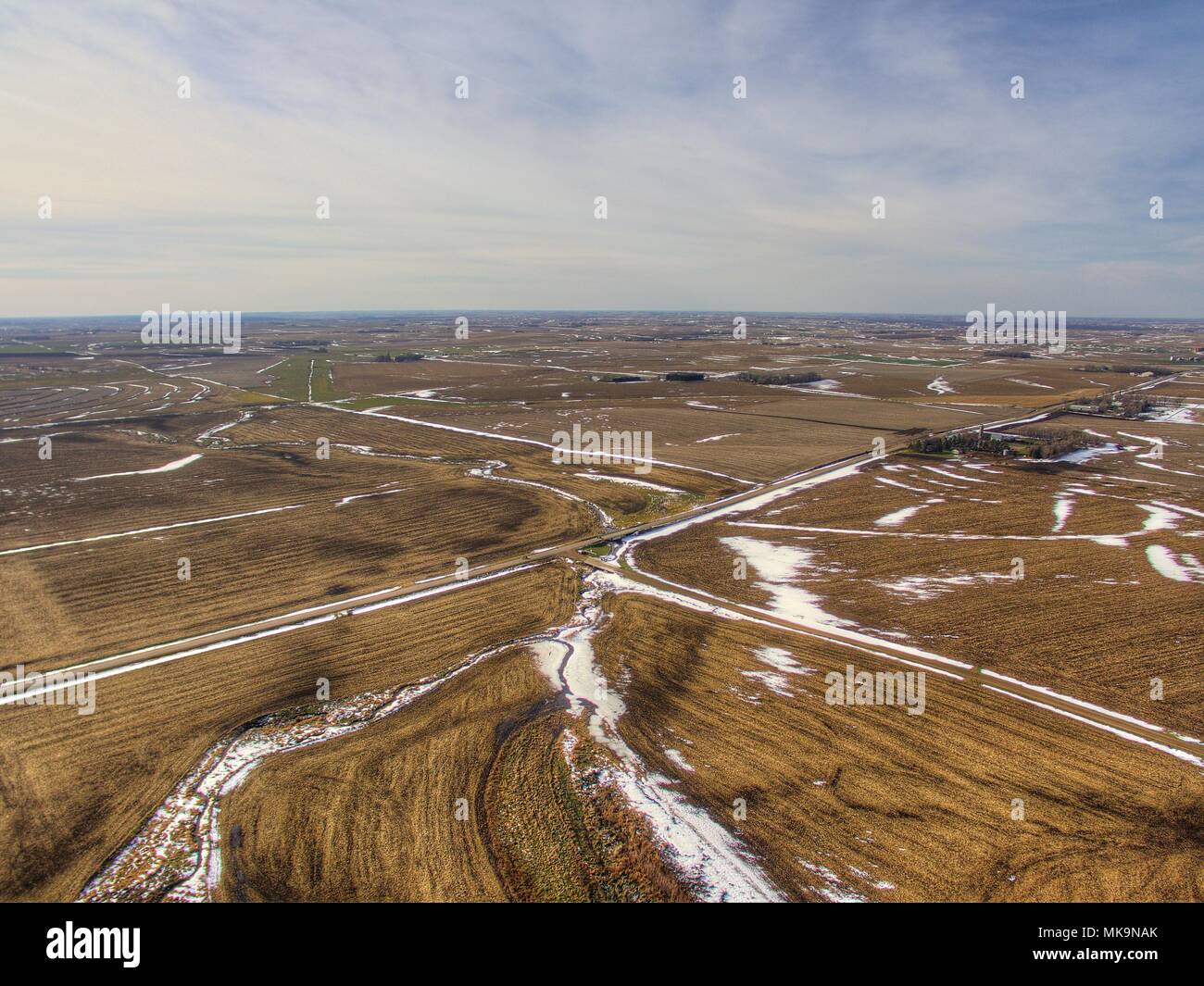 Iowa farm aerial hi-res stock photography and images - Alamy