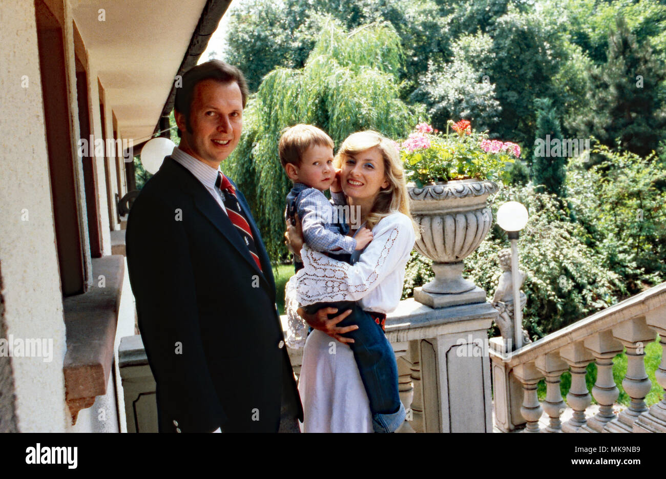Johannes Neckermann, Sohn von Dressurreiter Josef Neckermann, mit ...