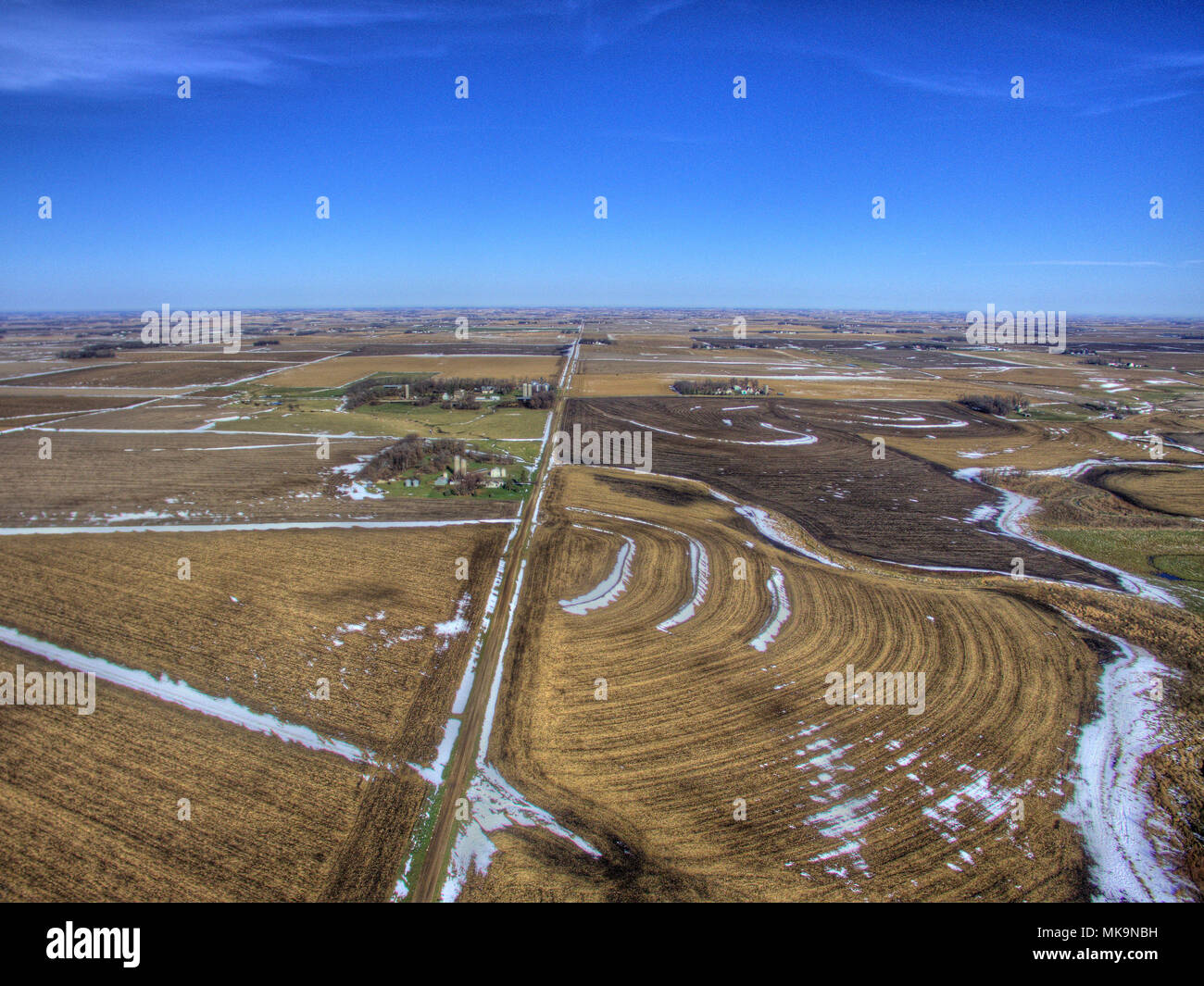 Iowa farm aerial hi-res stock photography and images - Alamy