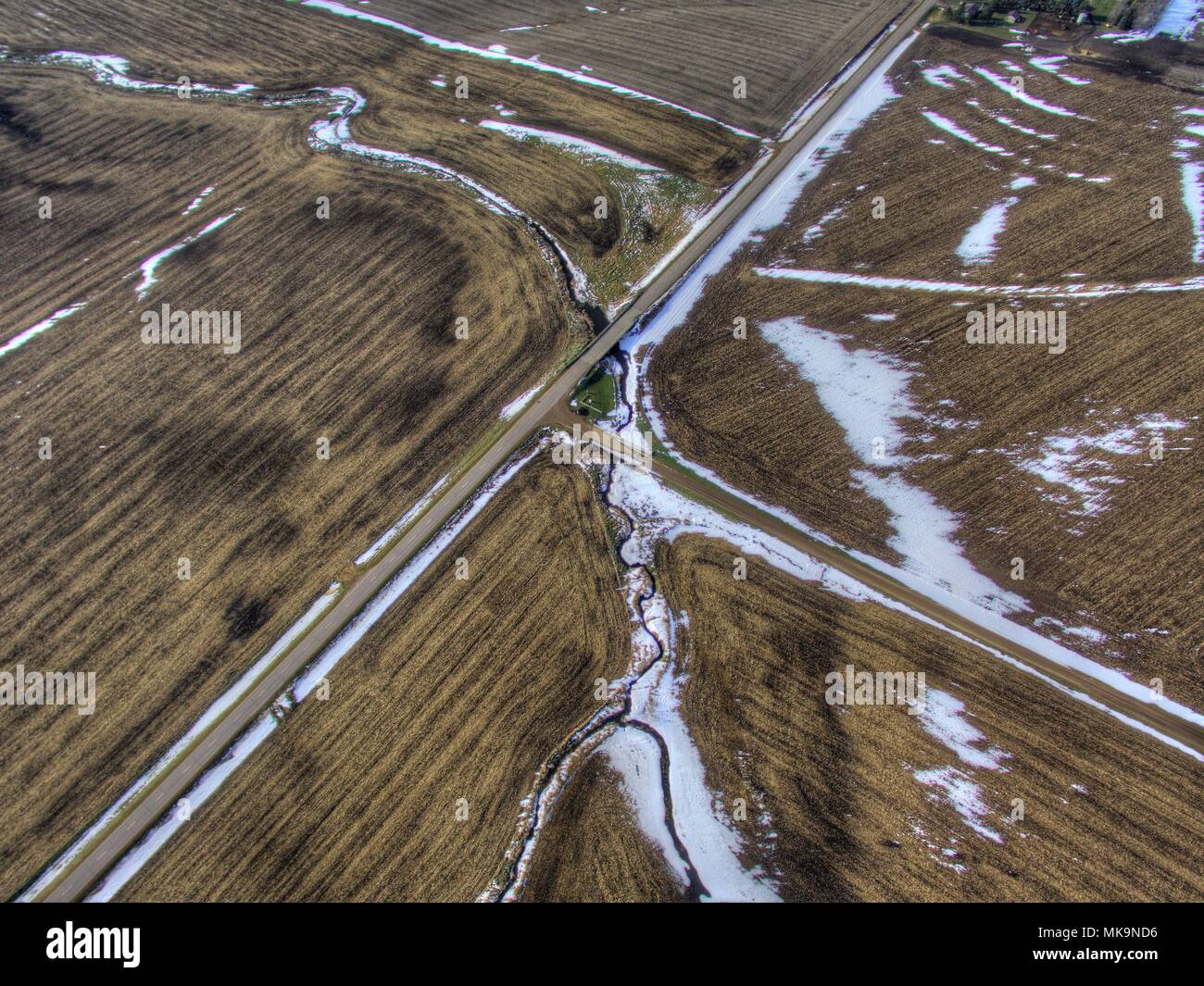 Iowa farm aerial hi-res stock photography and images - Alamy