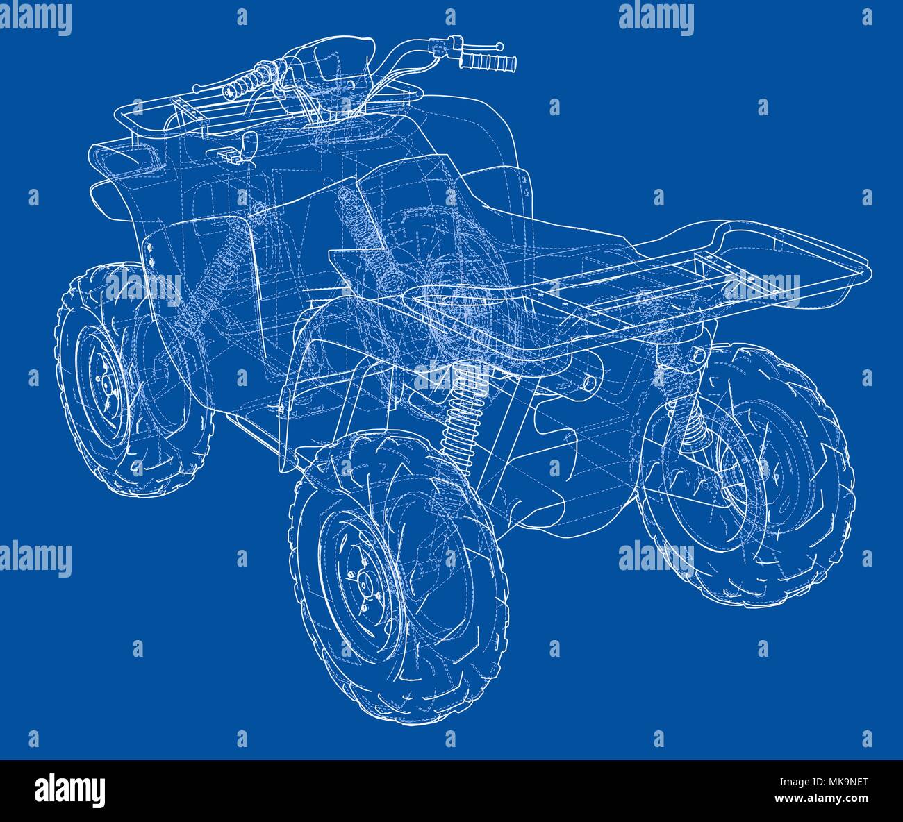 ATV quadbike concept outline. Vector Stock Vector Image & Art - Alamy