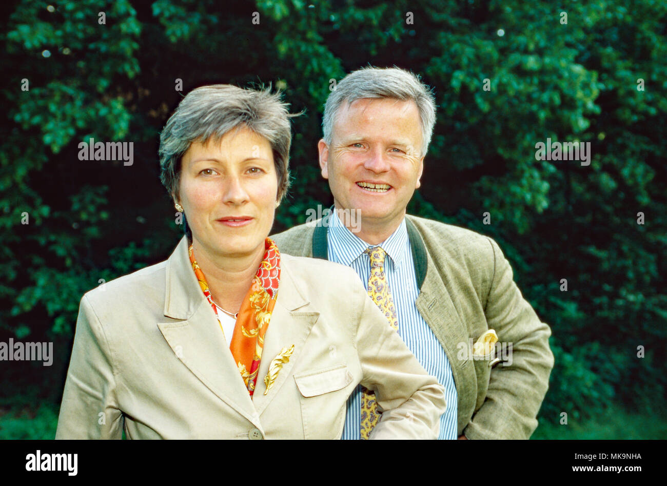 Georg zur Lippe und Gattin Alexandra nach der Wiedereinrichtung von ...