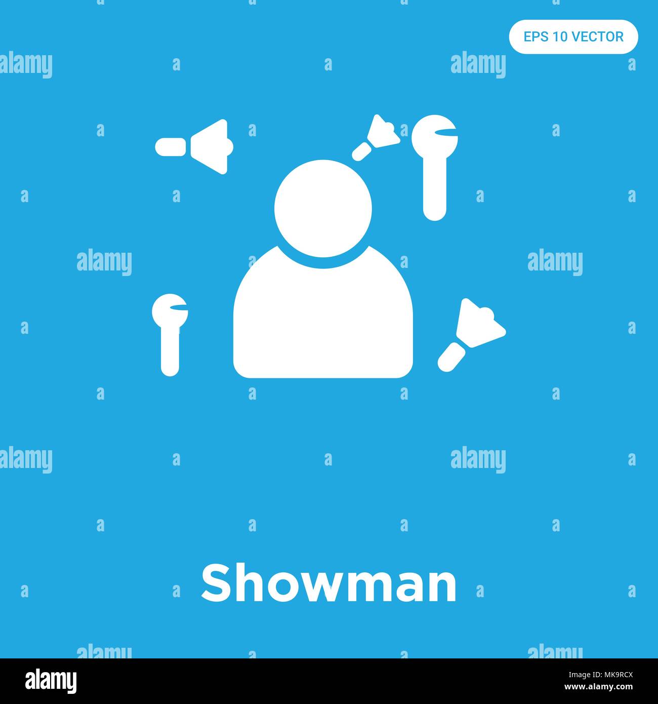 Showman icon vector vectors hi-res stock photography and images - Alamy