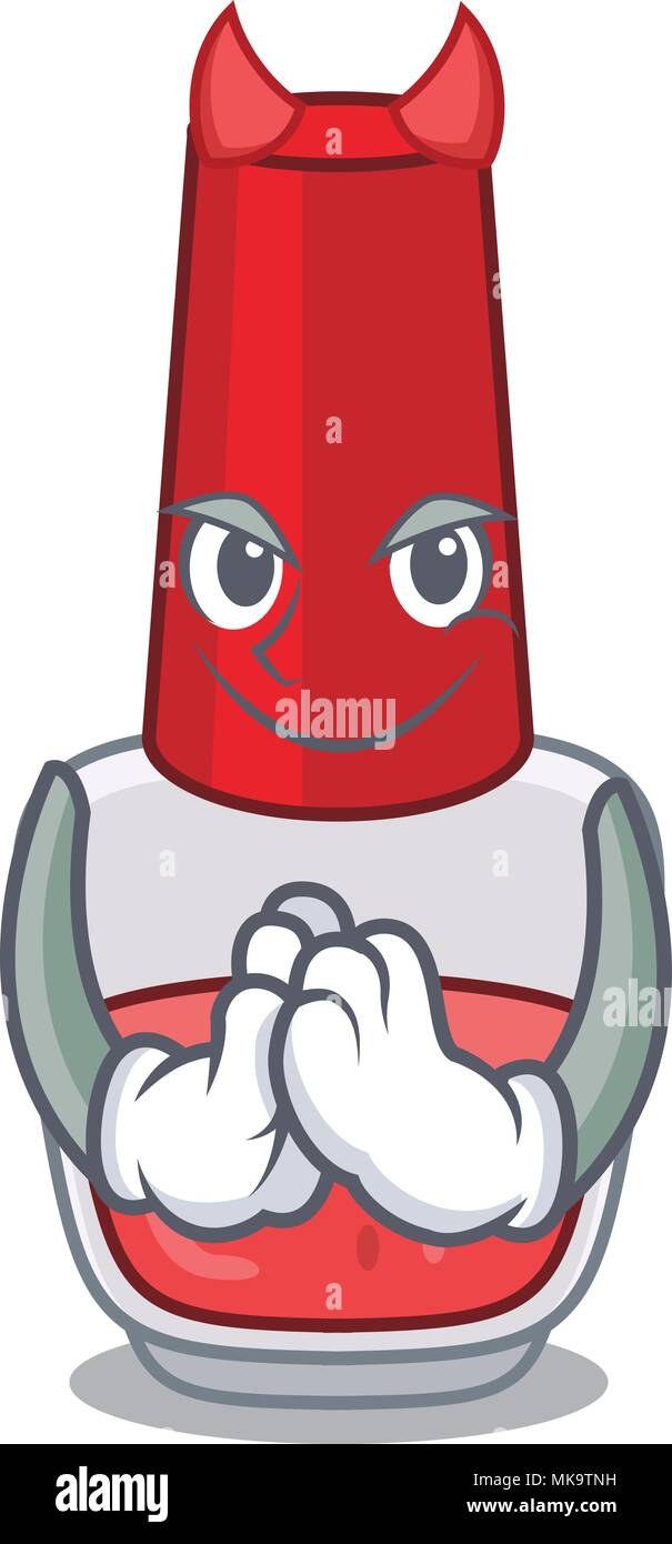 Devil nail polish mascot cartoon Stock Vector Image & Art - Alamy