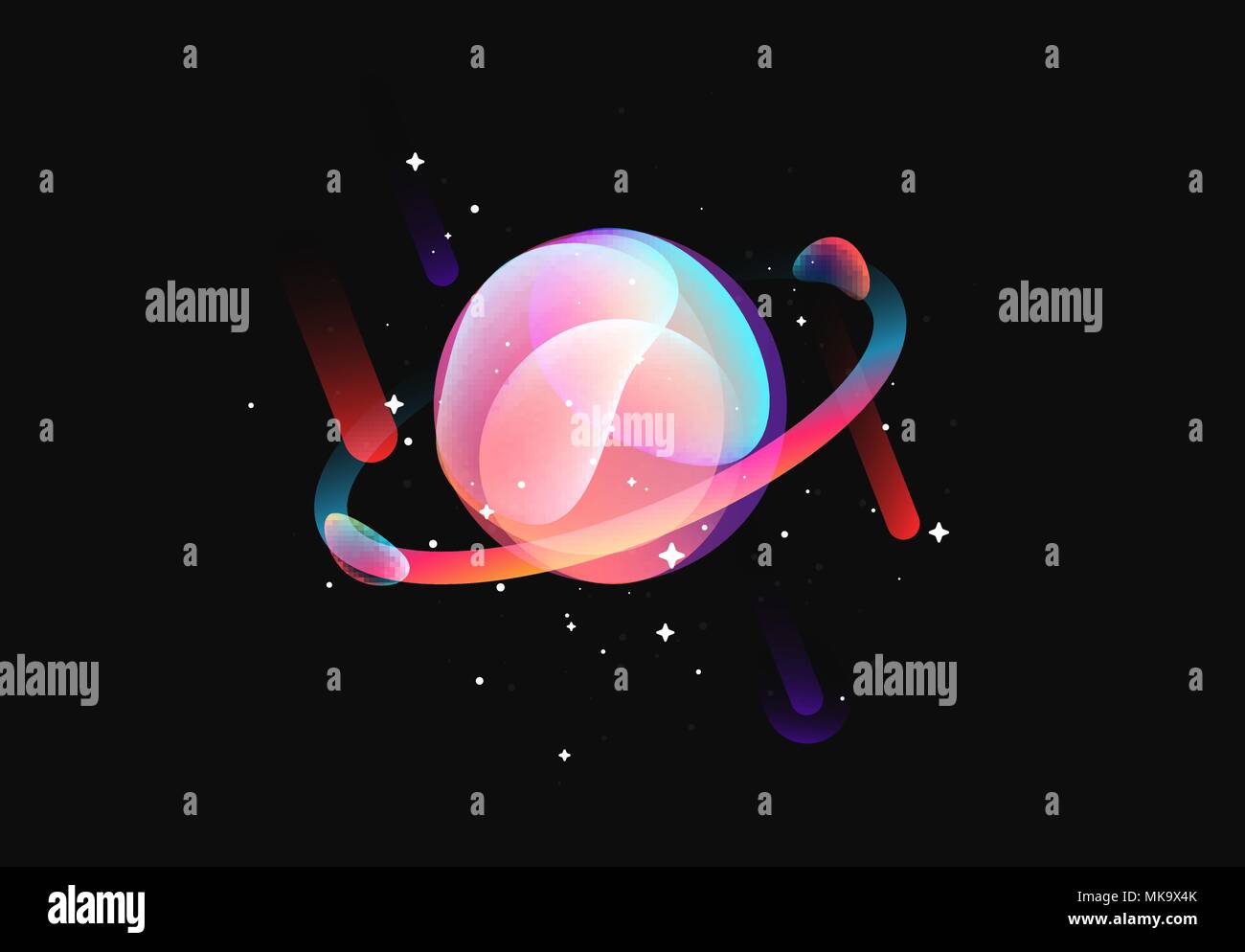 Fluid colorful gradient round shapes. Liquid splash bubble. Modern ...