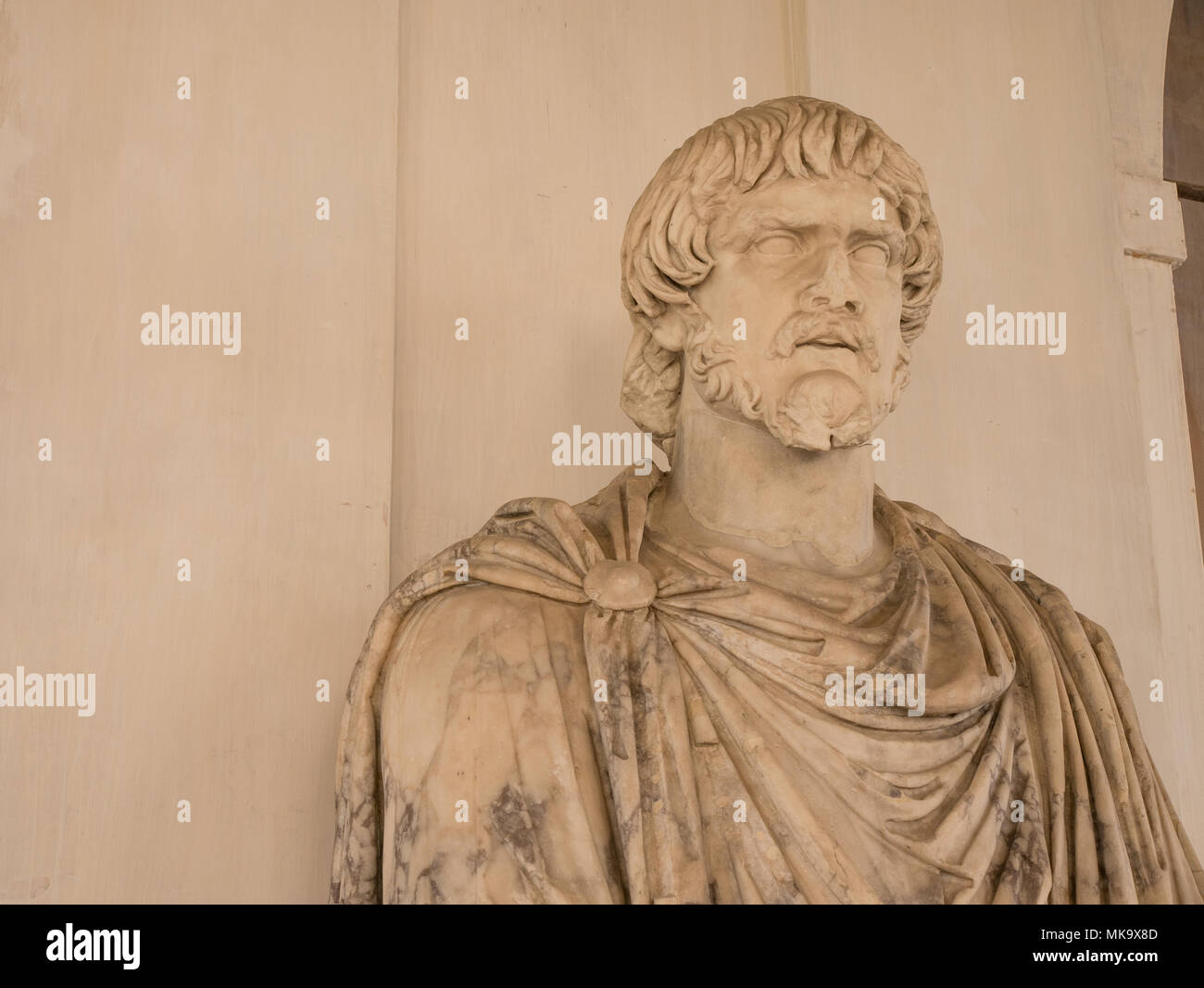 ancient busts of Roman emperors, ancient Rome Italy Stock Photo - Alamy