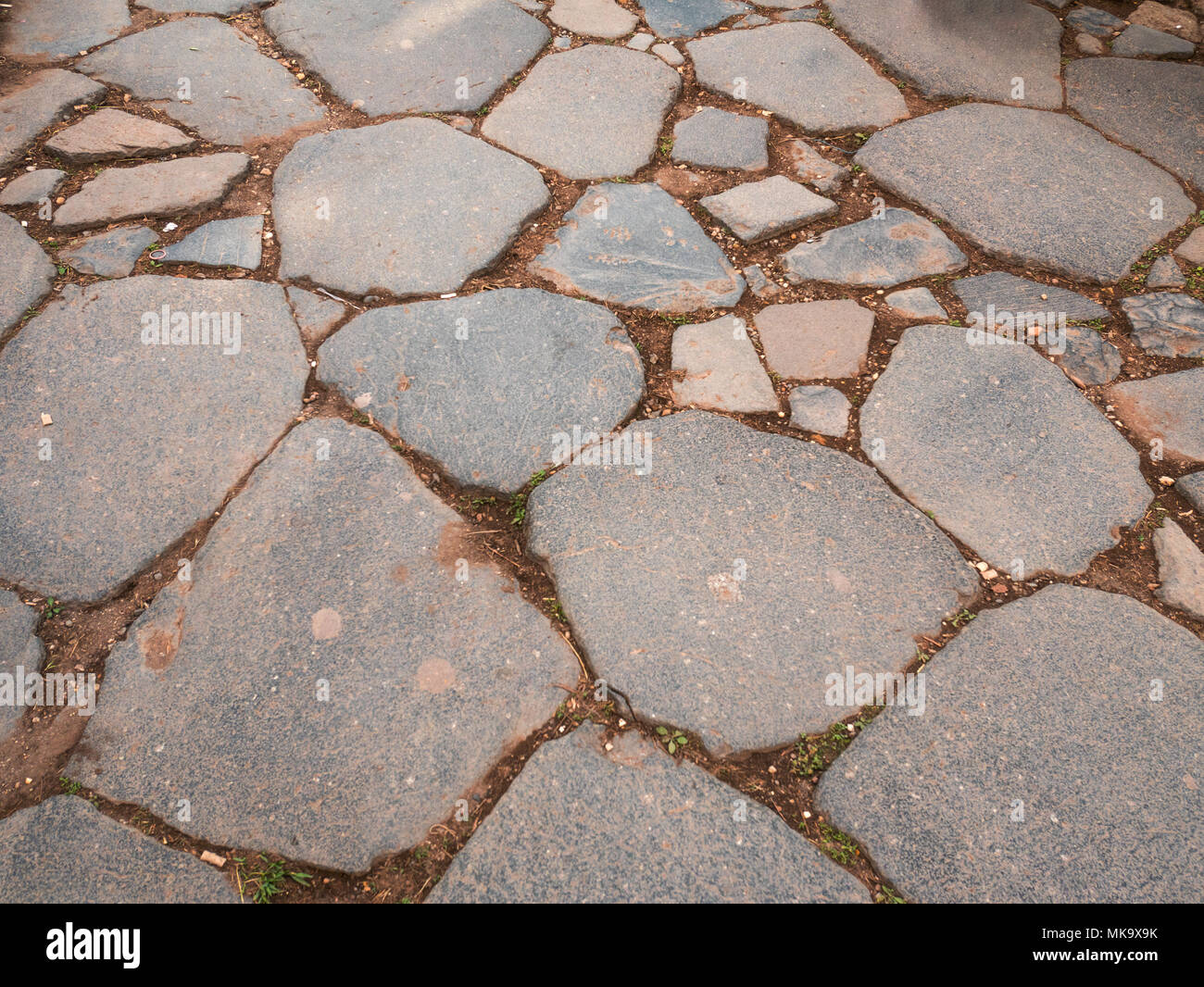 close up ancient Roman road, Italy Stock Photo - Alamy