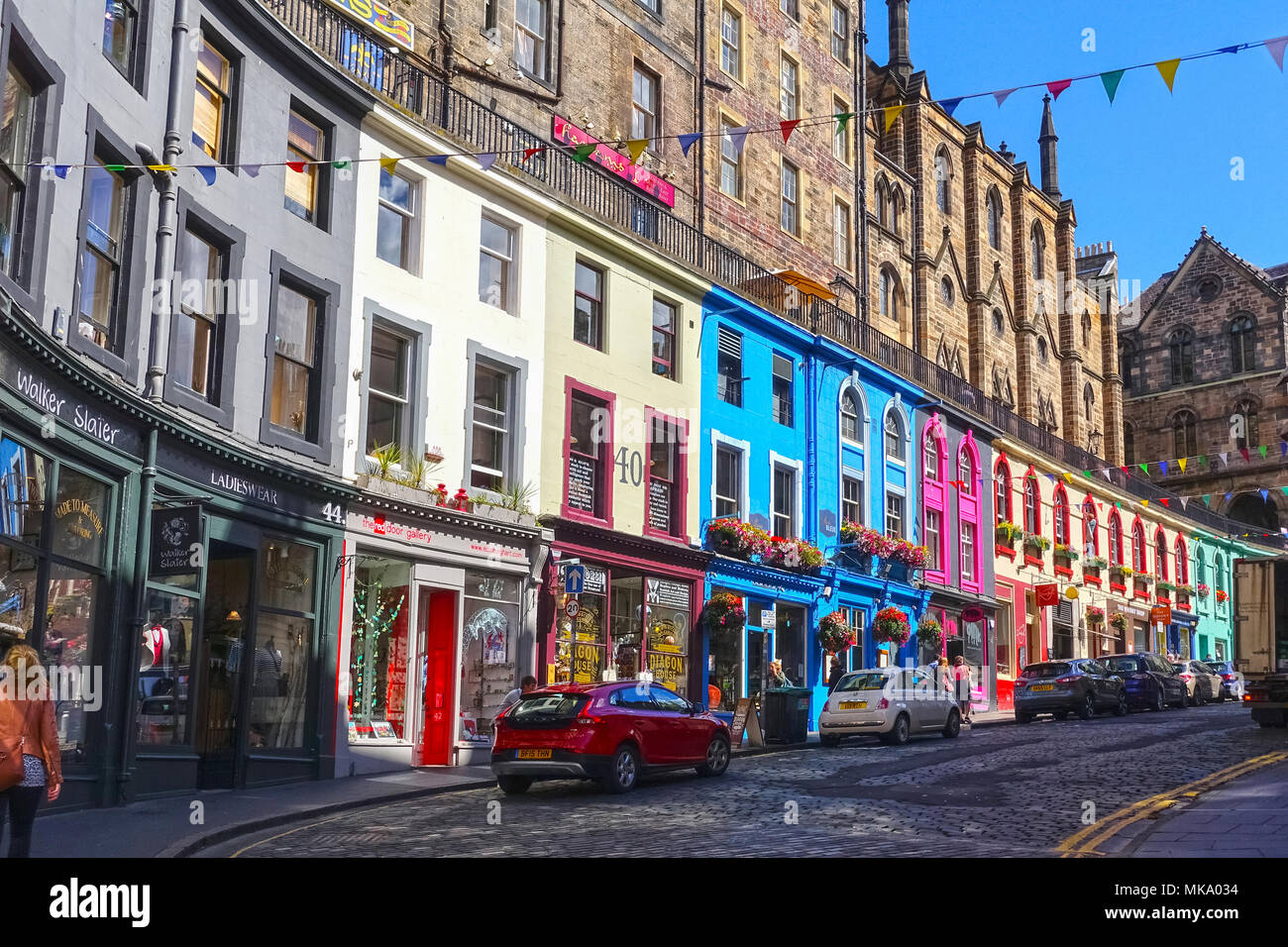 Victoria Street Scottish Architecture High Resolution Stock Photography ...