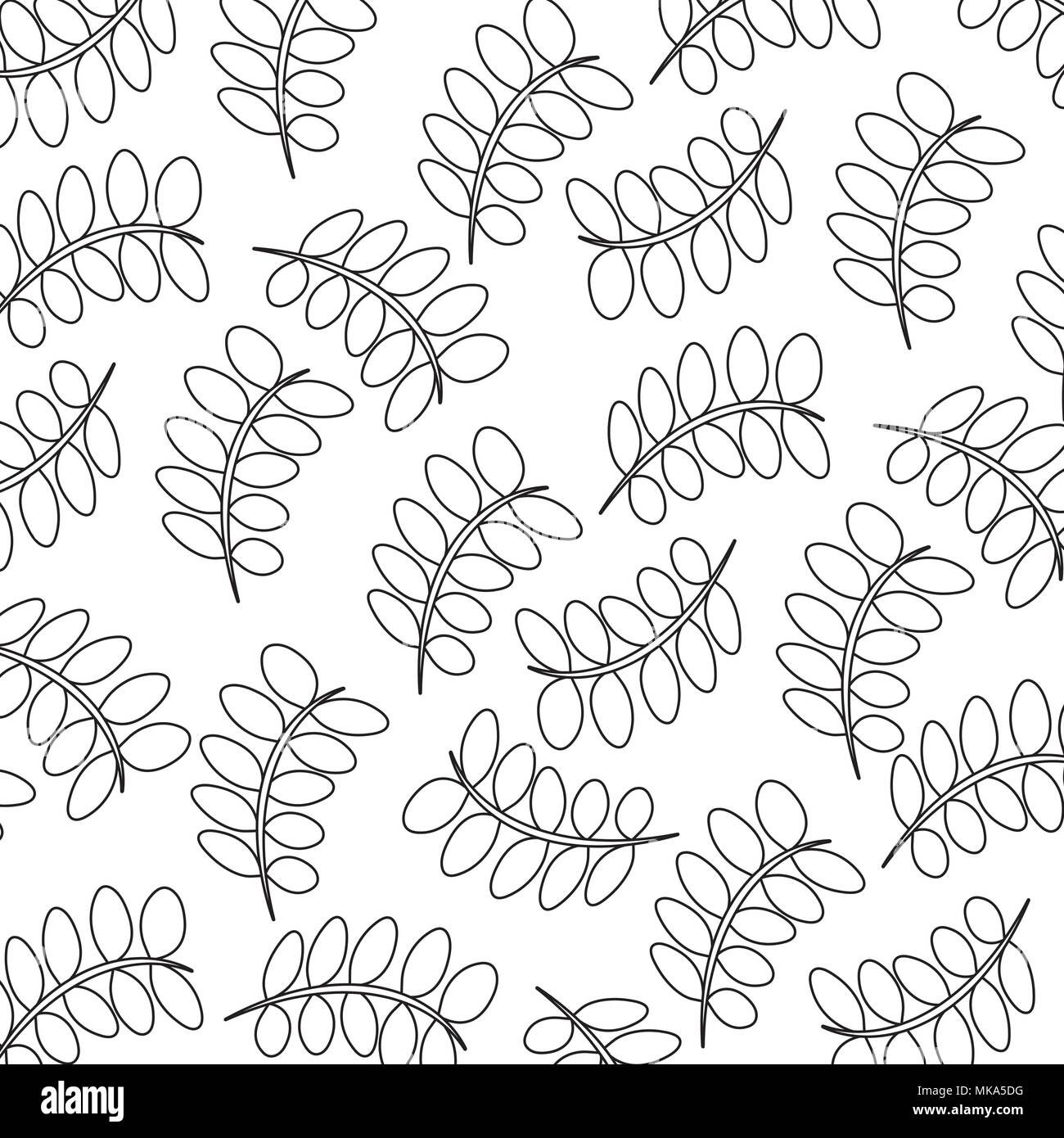 background of leaves pattern, vector illustration Stock Vector Image ...