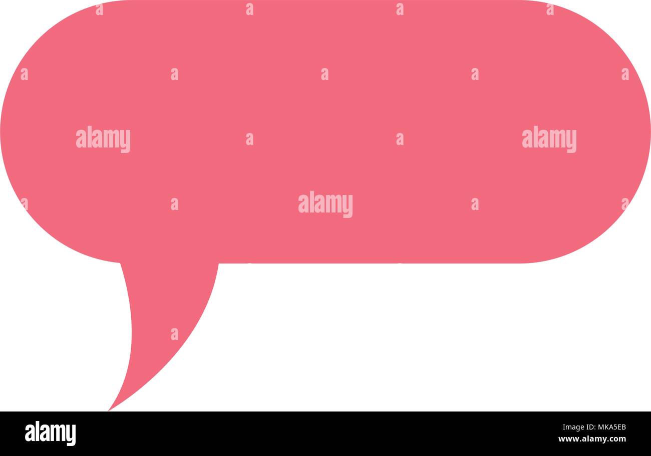 pink speech bubble icon over white background, vector illustration ...
