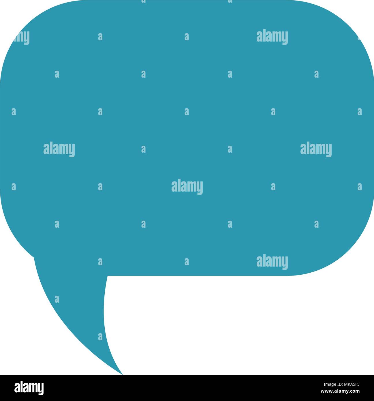 speech square bubble icon over white background, colorful design ...