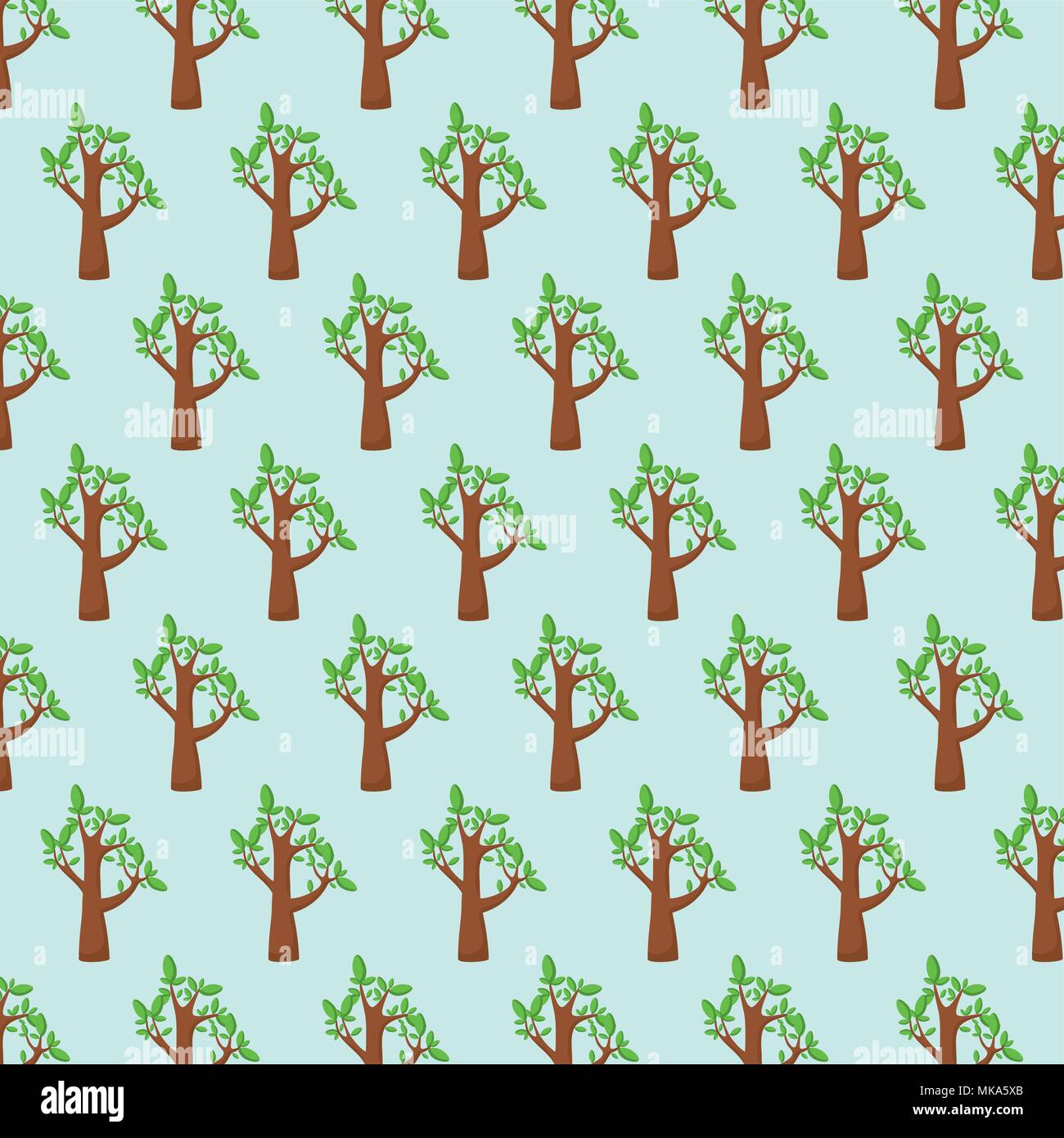 colorful background of trees design, vector illustration Stock Vector ...