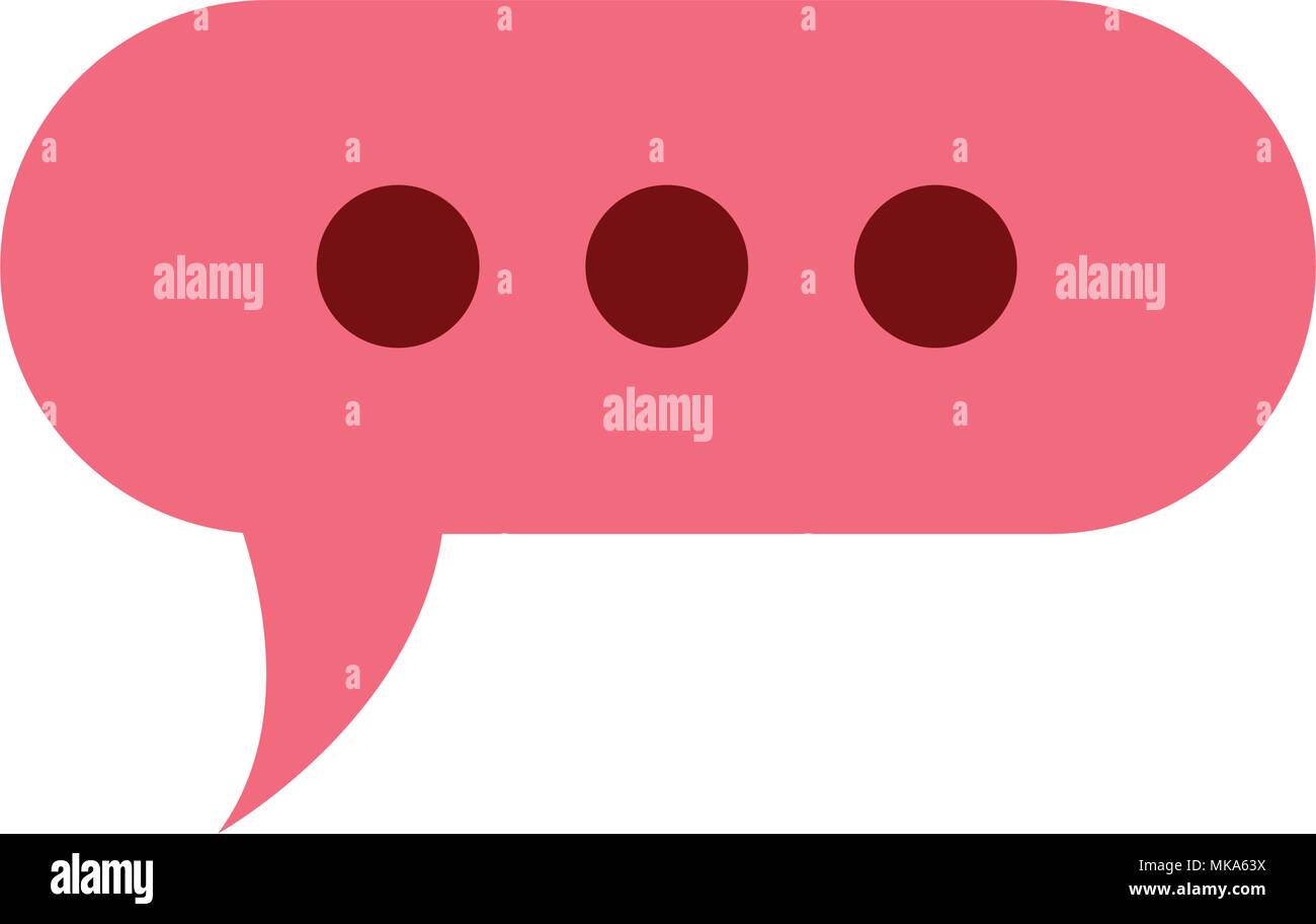 pink speech bubble icon over white background, vector illustration ...