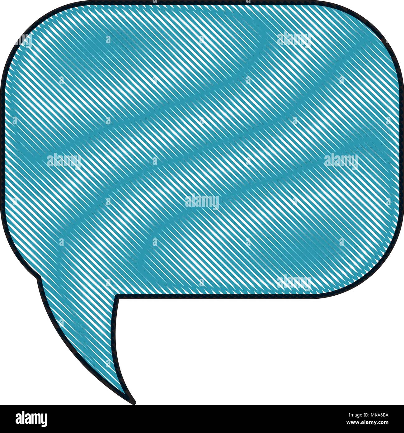 speech square bubble icon over white background, colorful design ...
