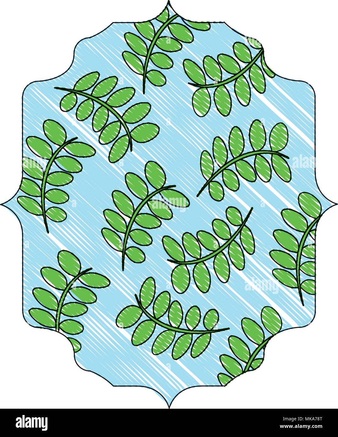 arabic frame with leaves pattern over white background, colorful design ...