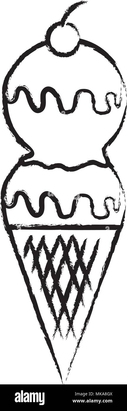 ice cream icon over white background, vector illustration Stock Vector ...