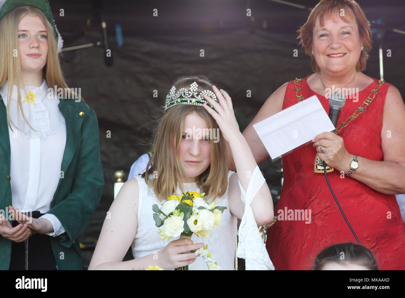 Petts Wood,UK,7th May 2018,The traditional May Queen Parade and ...