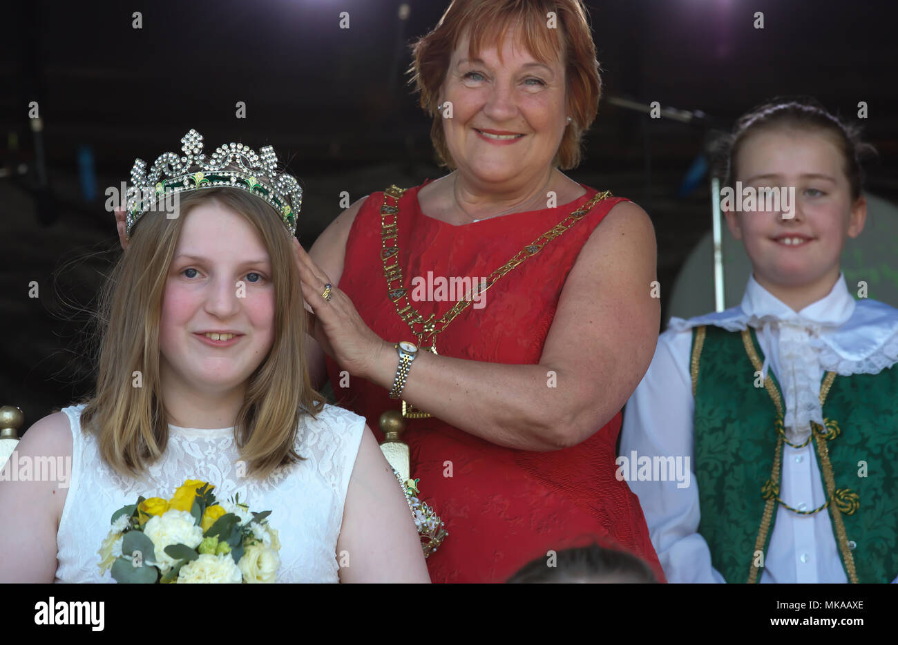 Petts Wood,UK,7th May 2018,The traditional May Queen Parade and ...
