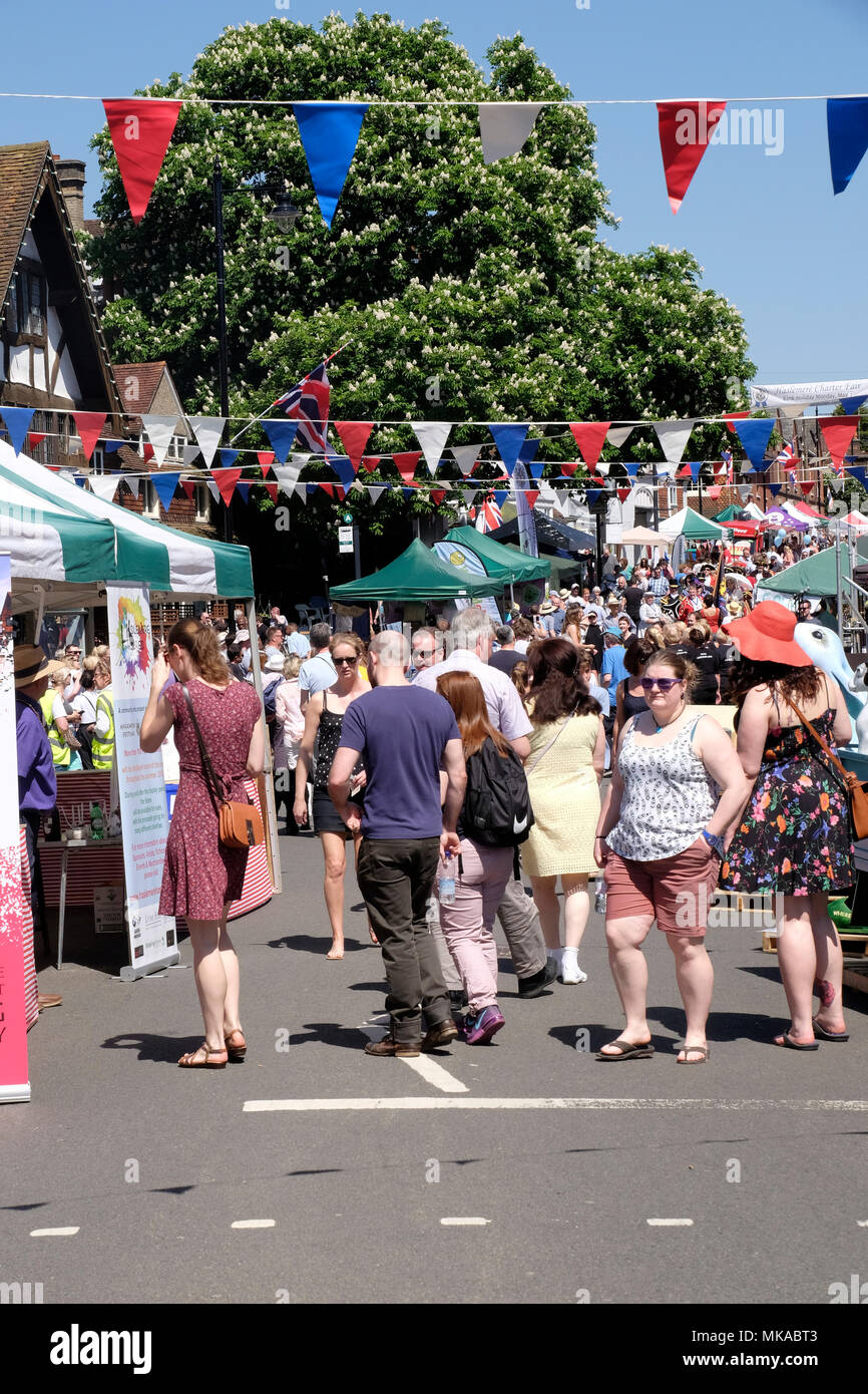 Haslemere, Surrey, UK. 7th May 2018. Haslemere Charter Fair has run ...