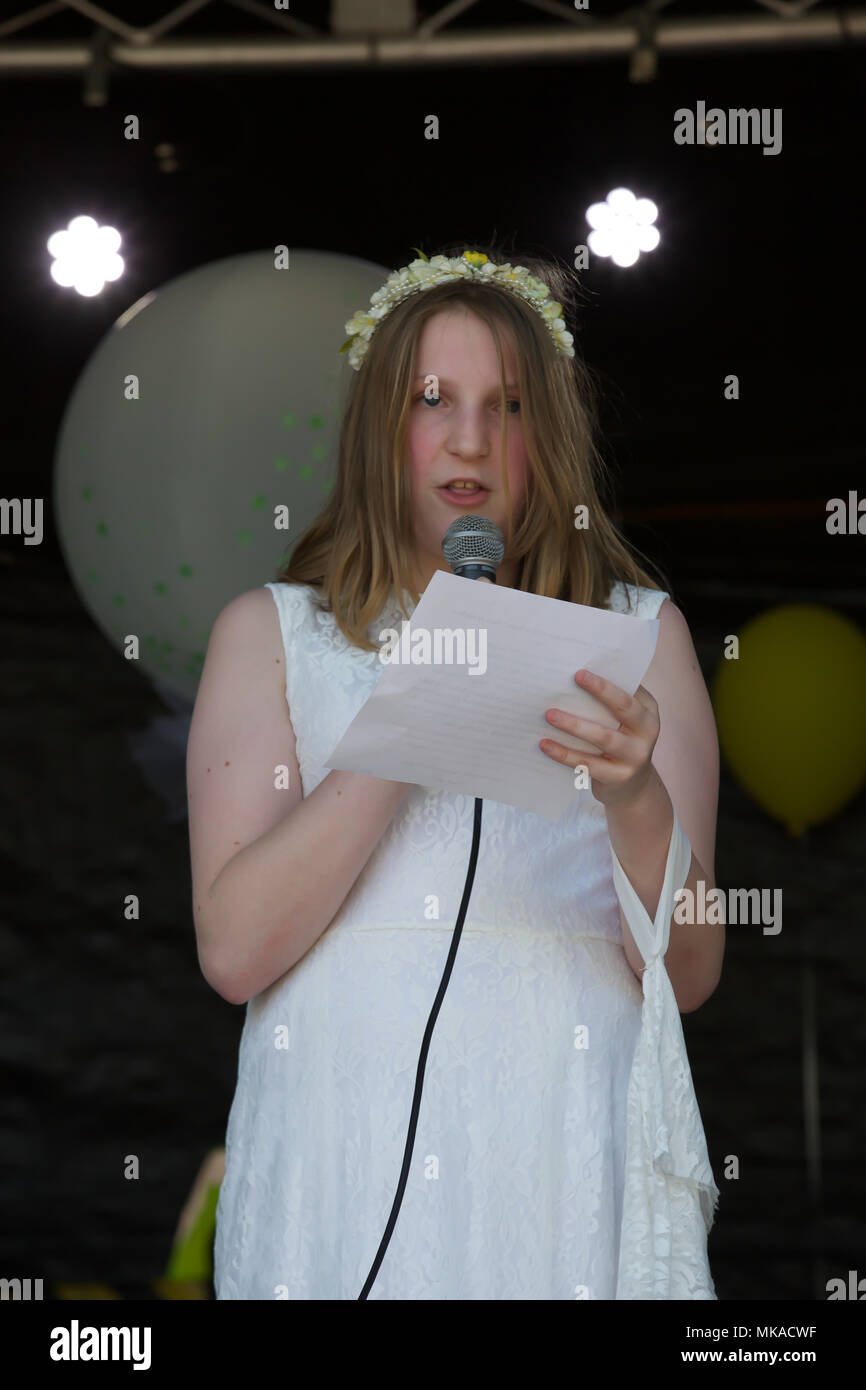 Petts Wood,UK,7th May 2018,The traditional May Queen Parade and ...