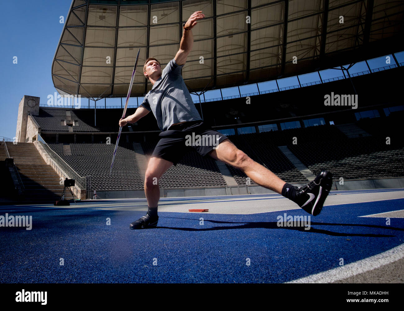 07 May 2018, Germany, Berlin: Javelin throw Olympic champion Thomas ...
