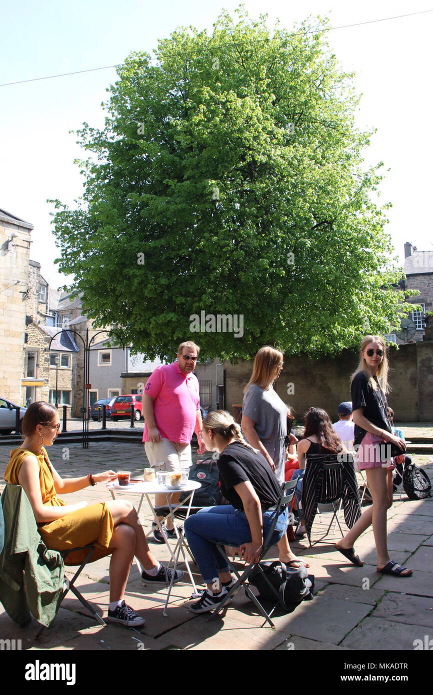 Sun Square Lancaster Lancashire United Kingdom 7th May 2018. Bank ...